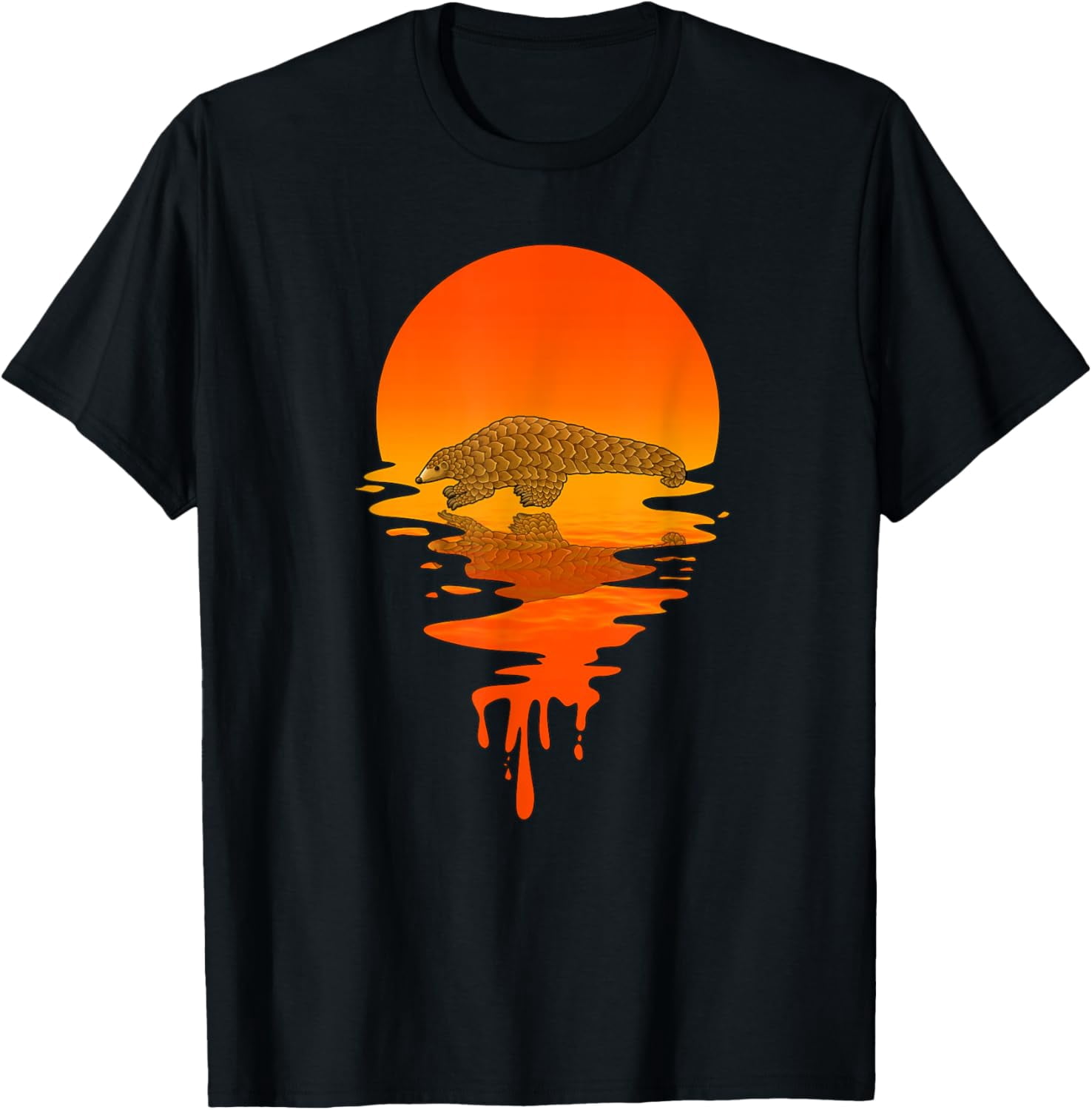 men and women can wear，Vintage Retro Style Pangolin T-Shirt - Walmart.com