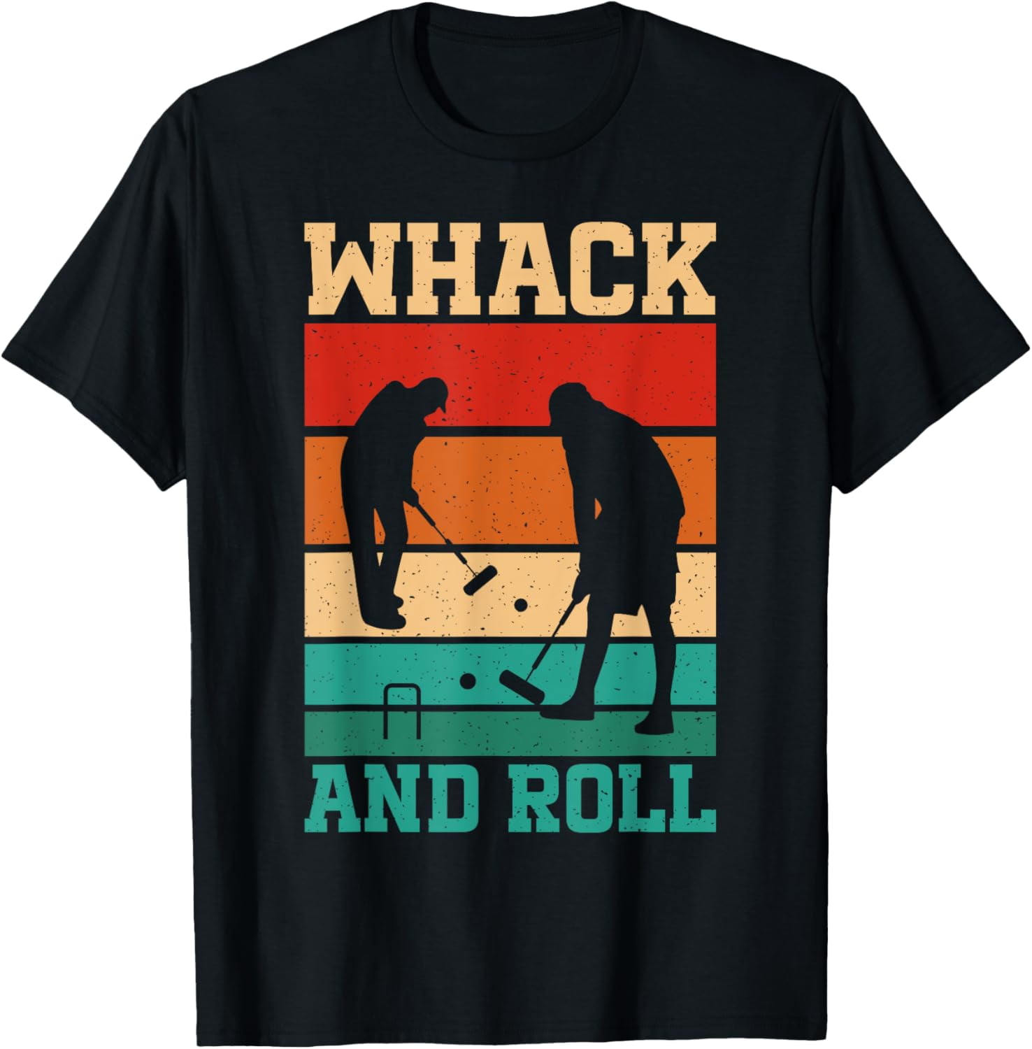 men and women can wear,Whack and Roll Croquet T-Shirt - Walmart.com