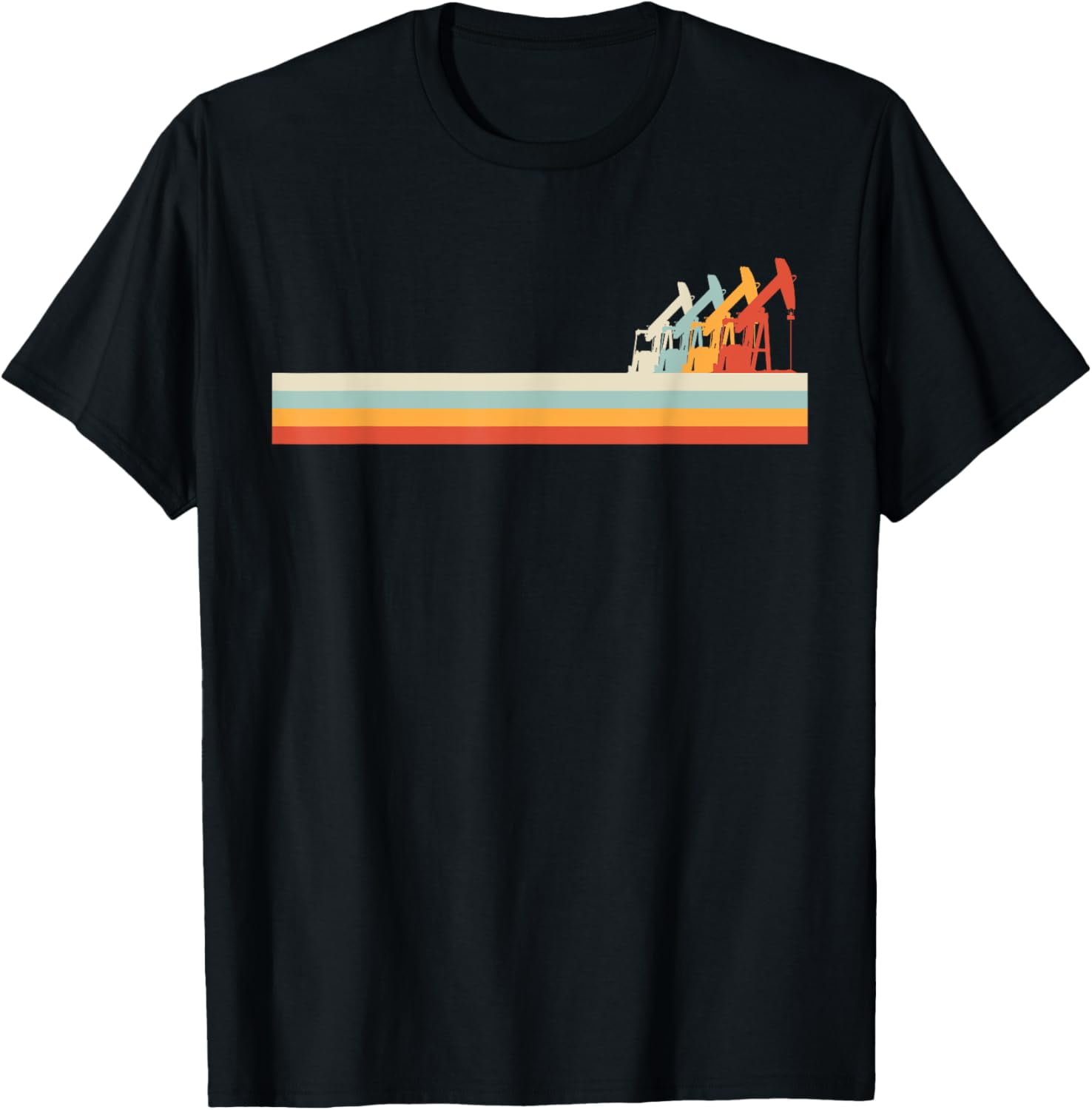 men and women can wear，retro drilling oil rig drilling rig oilfield ...