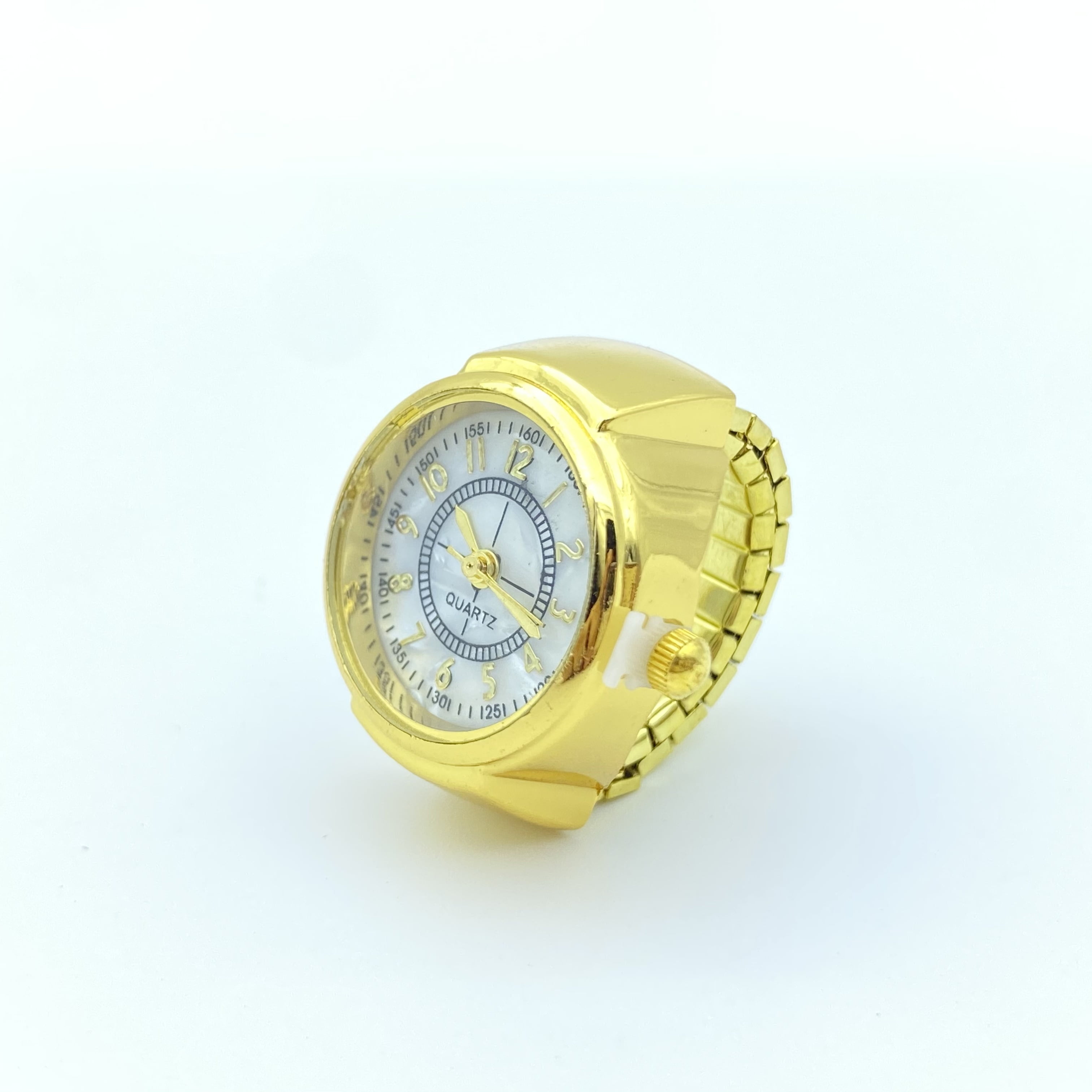 men's ring watch, simple and versatile ring watch, a good choice for gifts,Gold - Walmart.com