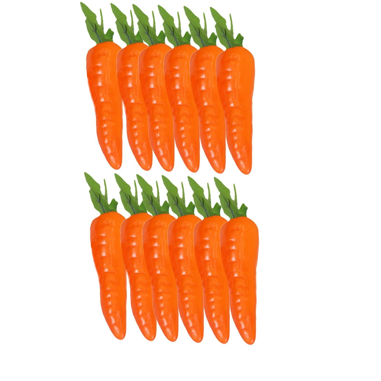 menolana 12Pcs Artificial Carrots Food Models Ornament Fake Party ...