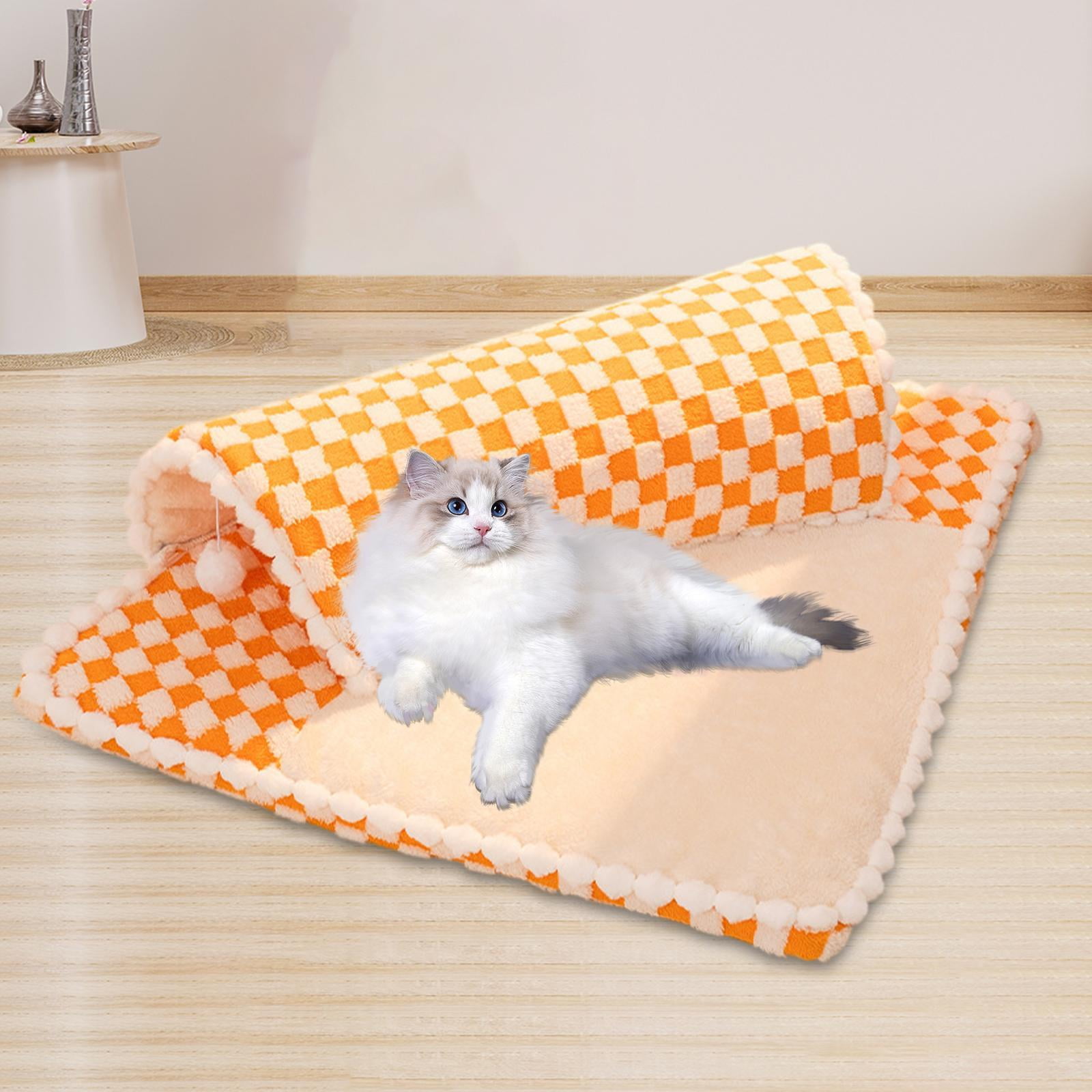 menolana 2 in 1 Cat Bed Play Tunnel Interactive Play Toy with s ...