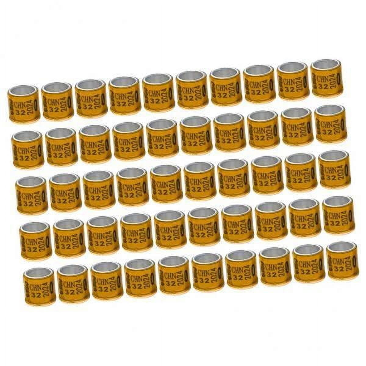 menolana 3x50x 2024 Pigeon Leg Rings Bird Foot Bands for Bantam Finch ...