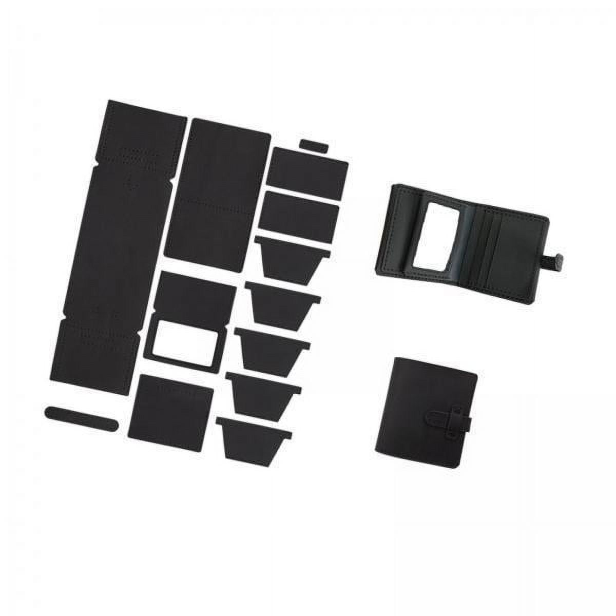 menolana 4xDIY Leather Wallet Set Pre Punched with Holes Handmade Card ...