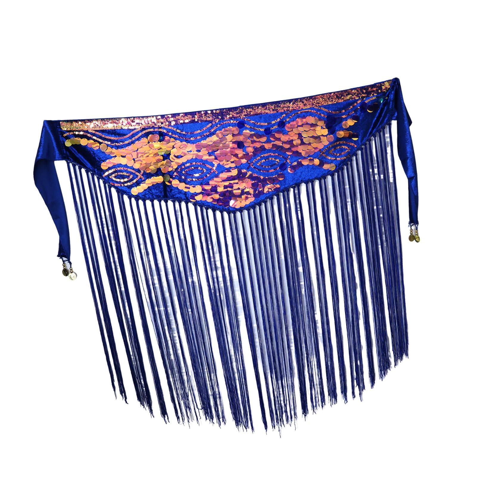 menolana Belly Dance Skirt Hip Scarf Waist Wrap for Theater Stage ...