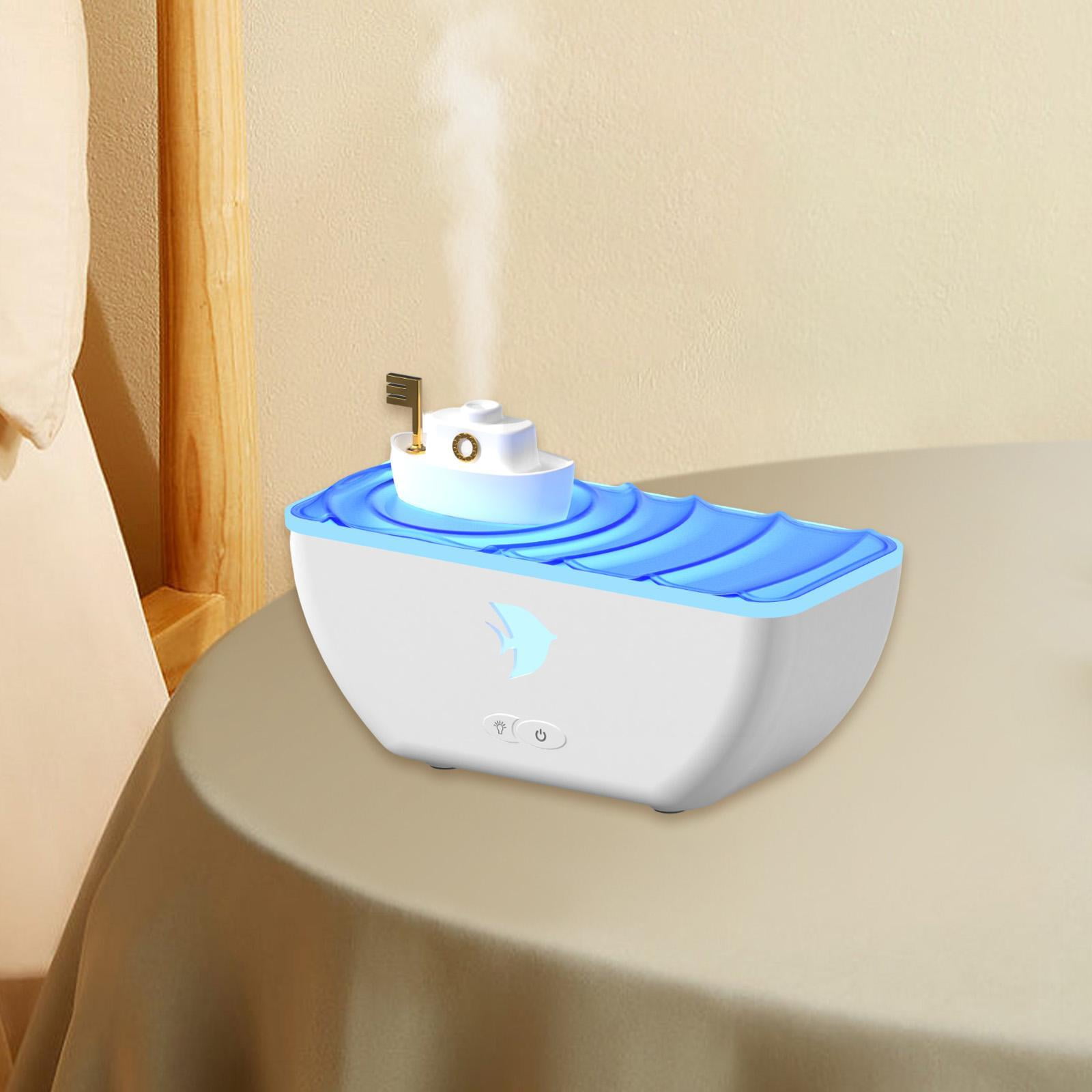 menolana Boat Shaped Humidifier with Atmosphere Lights for Indoor ...