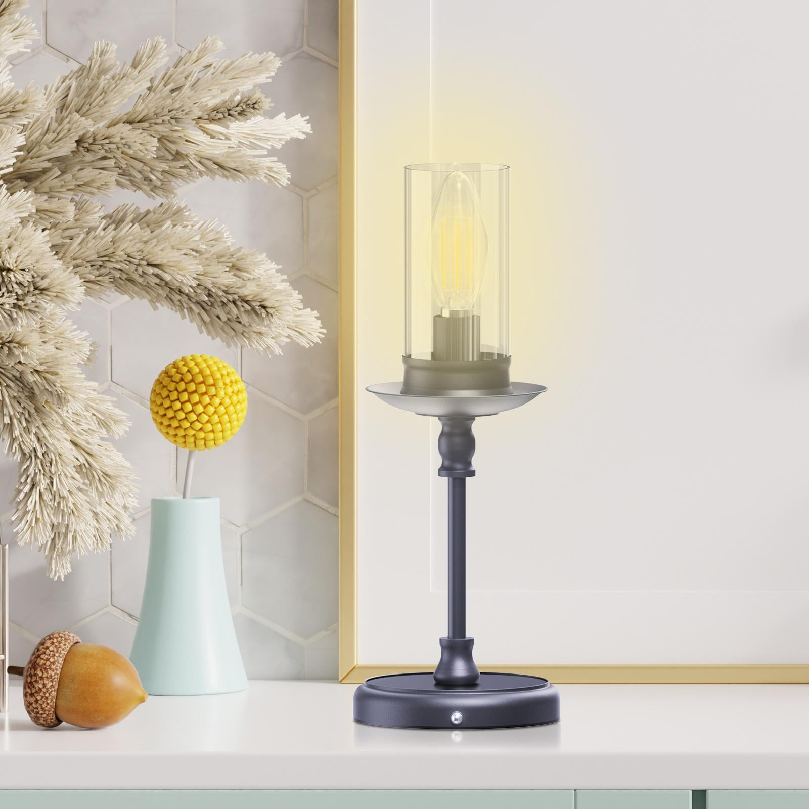 menolana Candelabra Lamp with Acrylic Shade Dimmable Decorative E12 ...