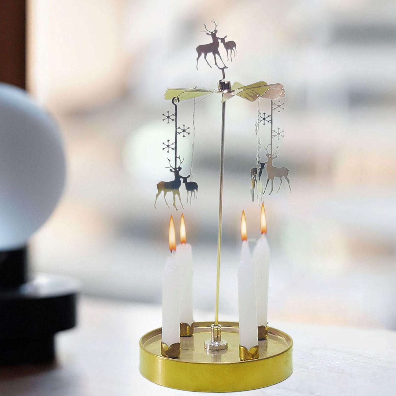 menolana Candle Holder Rotating Candle Holder for Dining Desk Wedding ...