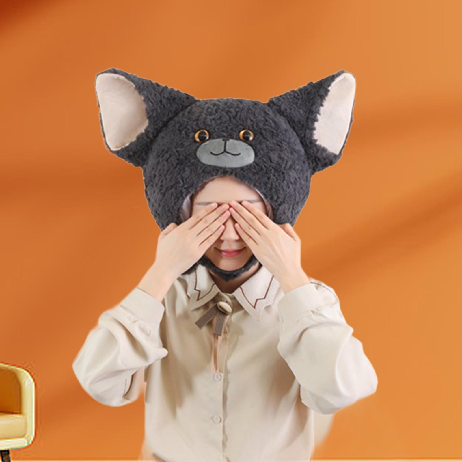 menolana Curly Cat Shaped Headgear Hat Decorative Cute Head Cover for ...