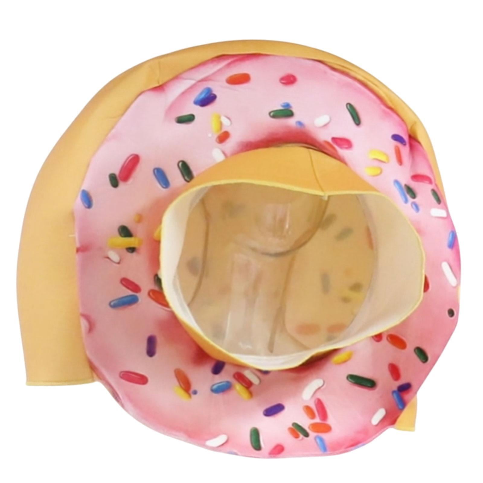 menolana Donut Hat Cosplay Cartoon Funny Food Cosplay Hat for Dress up ...