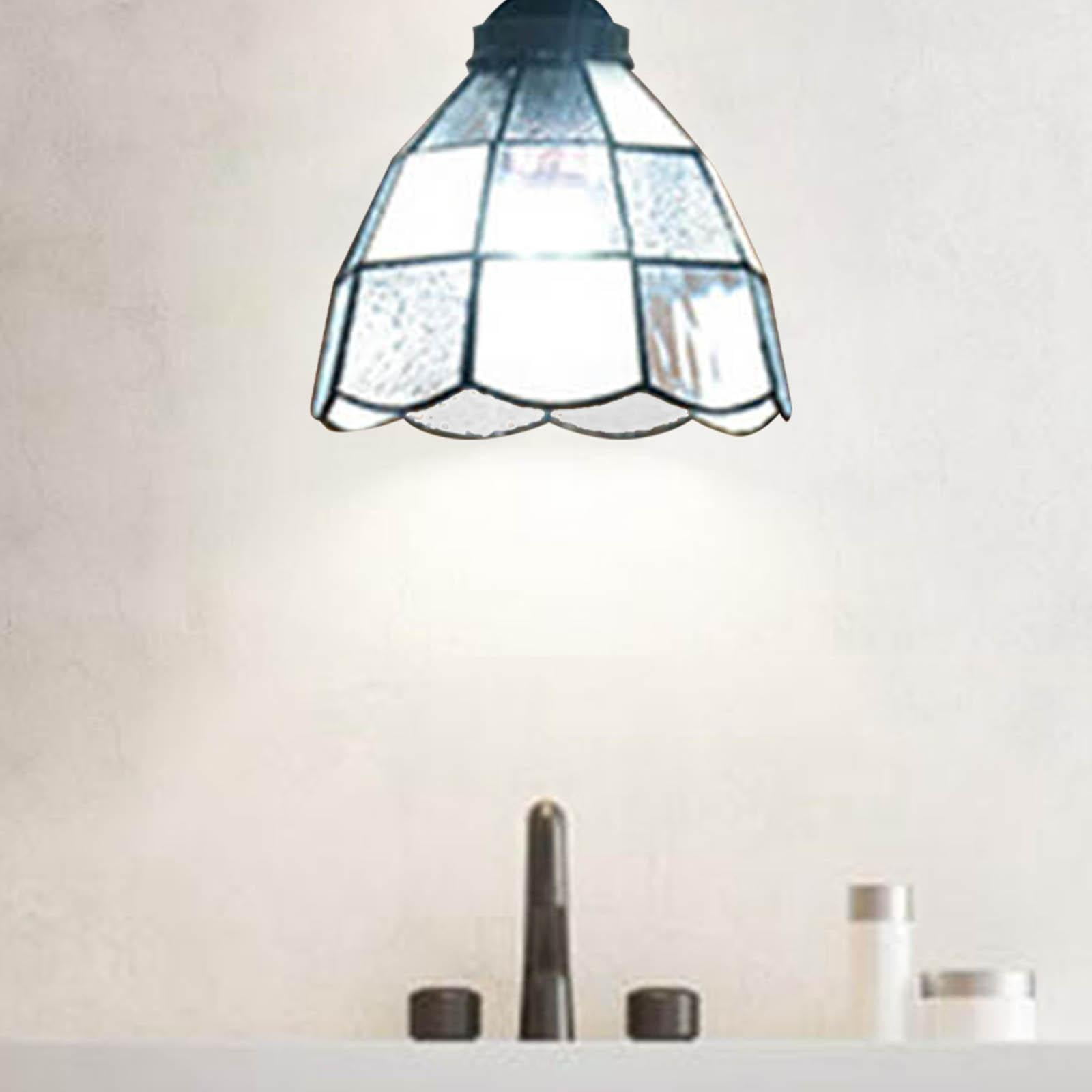 menolana Glass Lamp Shade Bulb Guard Cage Boho Hanging Light Fixture ...
