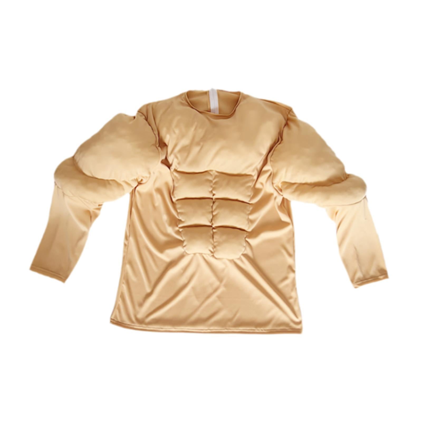 menolana Men Muscle Shirt Costume Funny 3D Body Builder Costume for ...