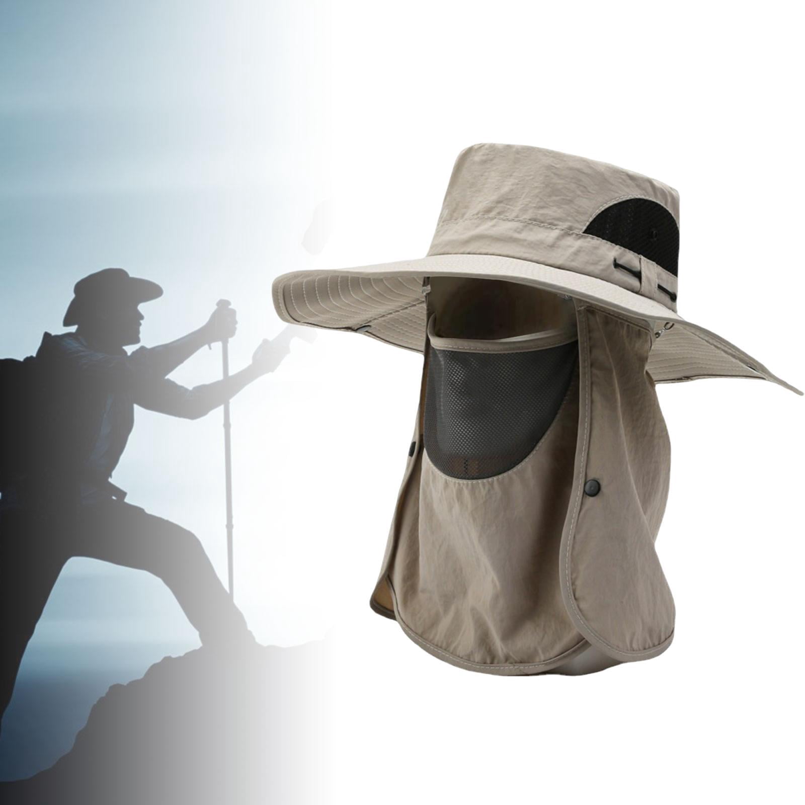 menolana Mens Fishing Hat Foldable Fisherman Hat Beach Cap with Neck ...