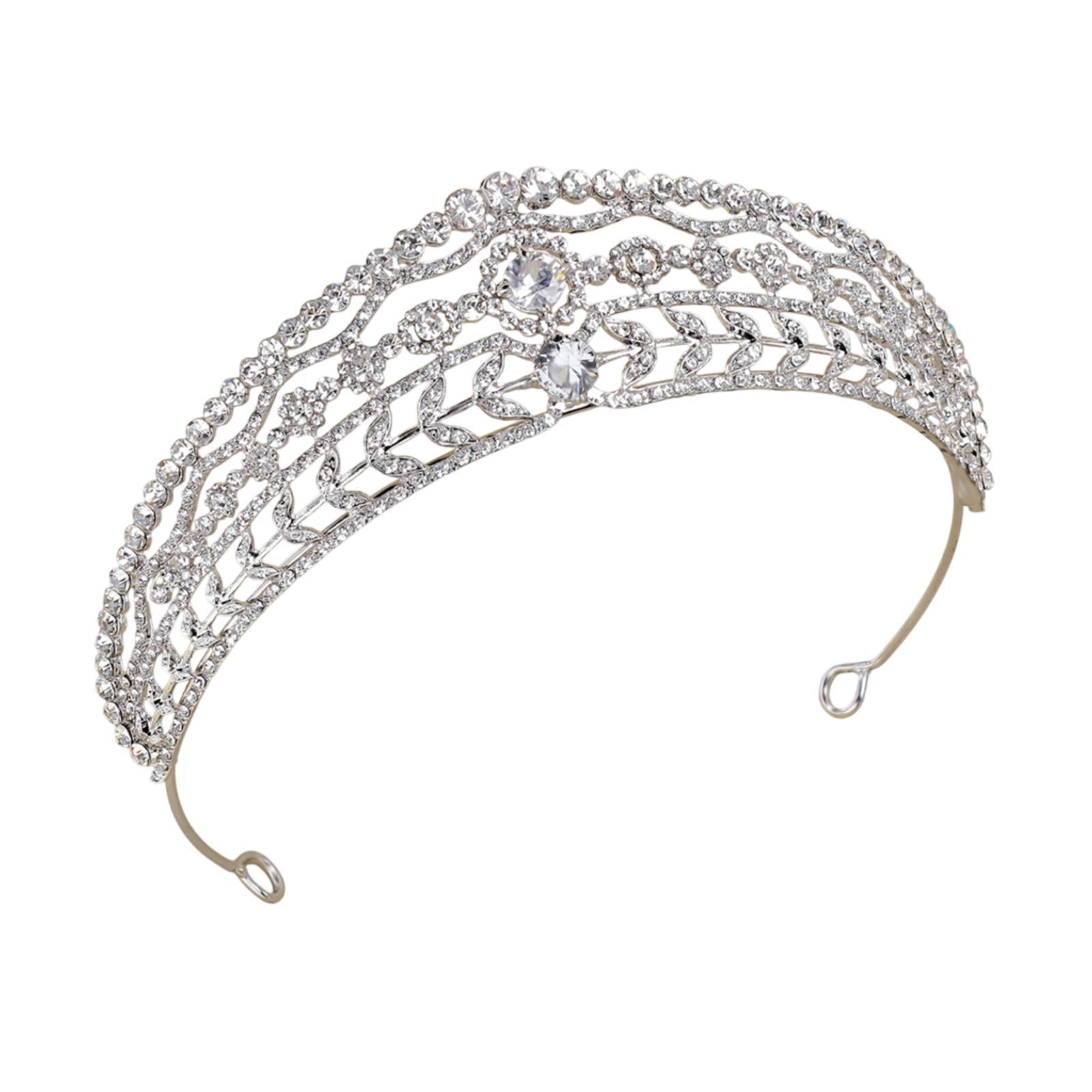 menolana Rhinestone Crown Jewelry Headpiece for Pageant Party ...