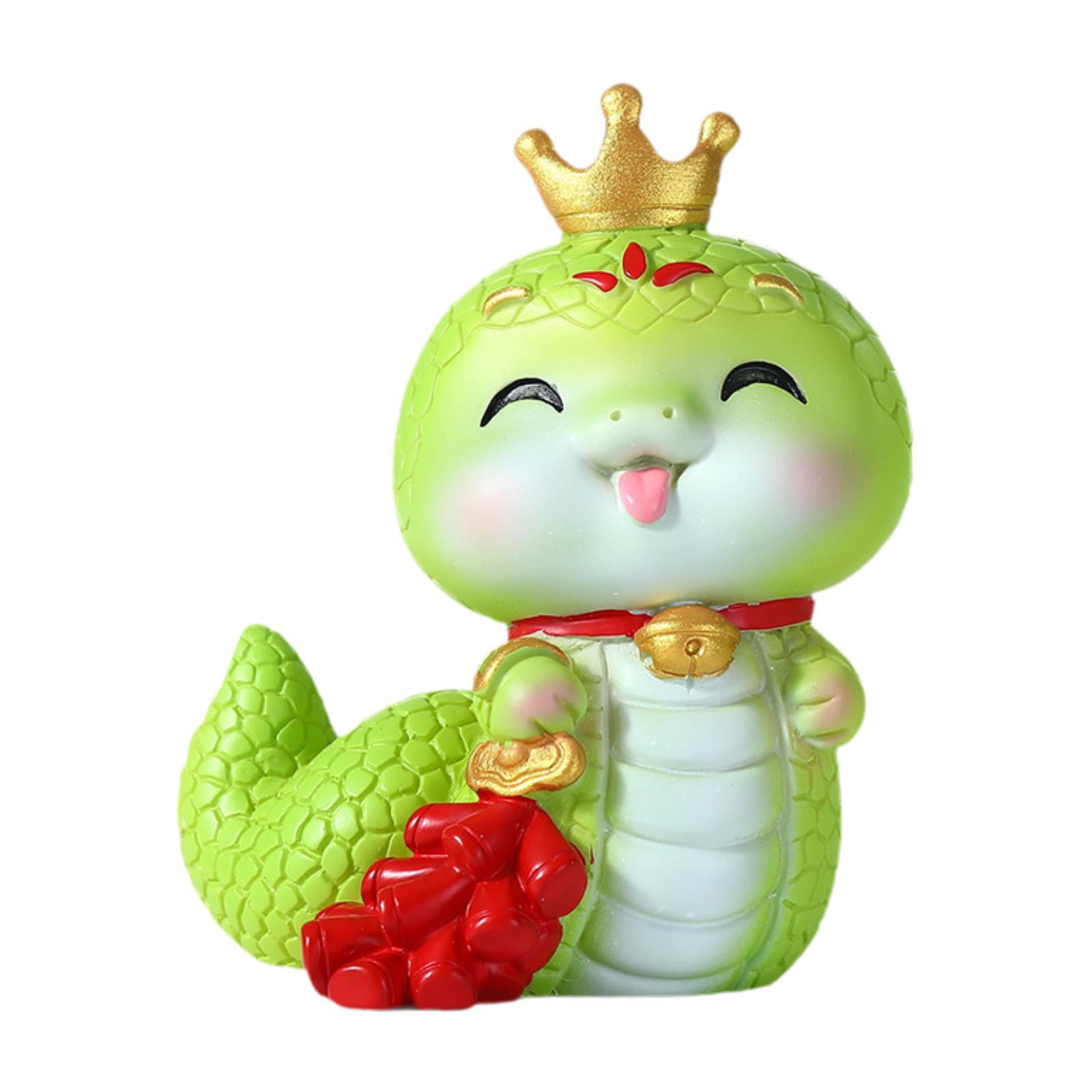 menolana Snake Statue Desktop Ornament Collectible Cartoon Multipurpose ...