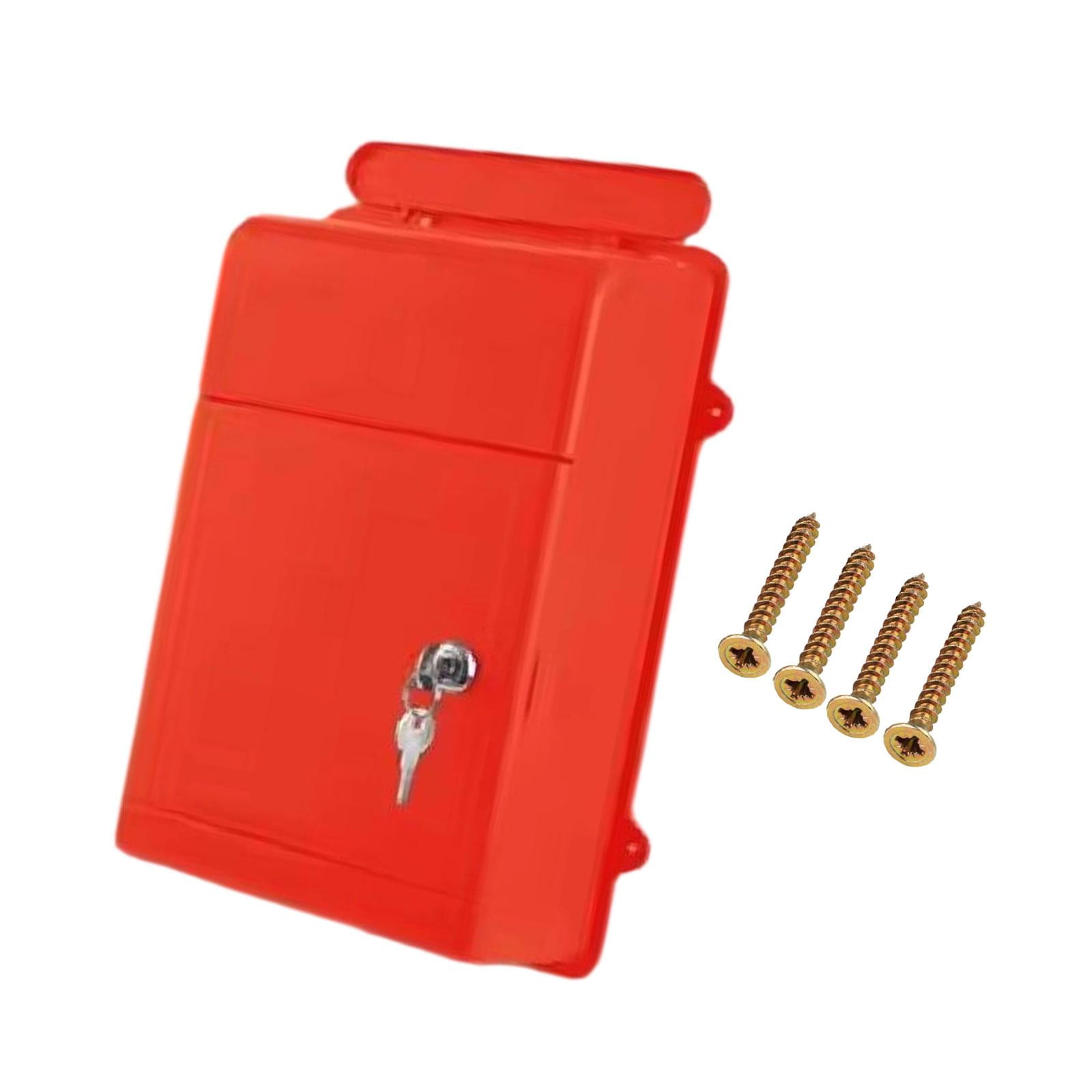 menolana Wall Mounted Mailbox Wide Opening Collection Box for Cards ...