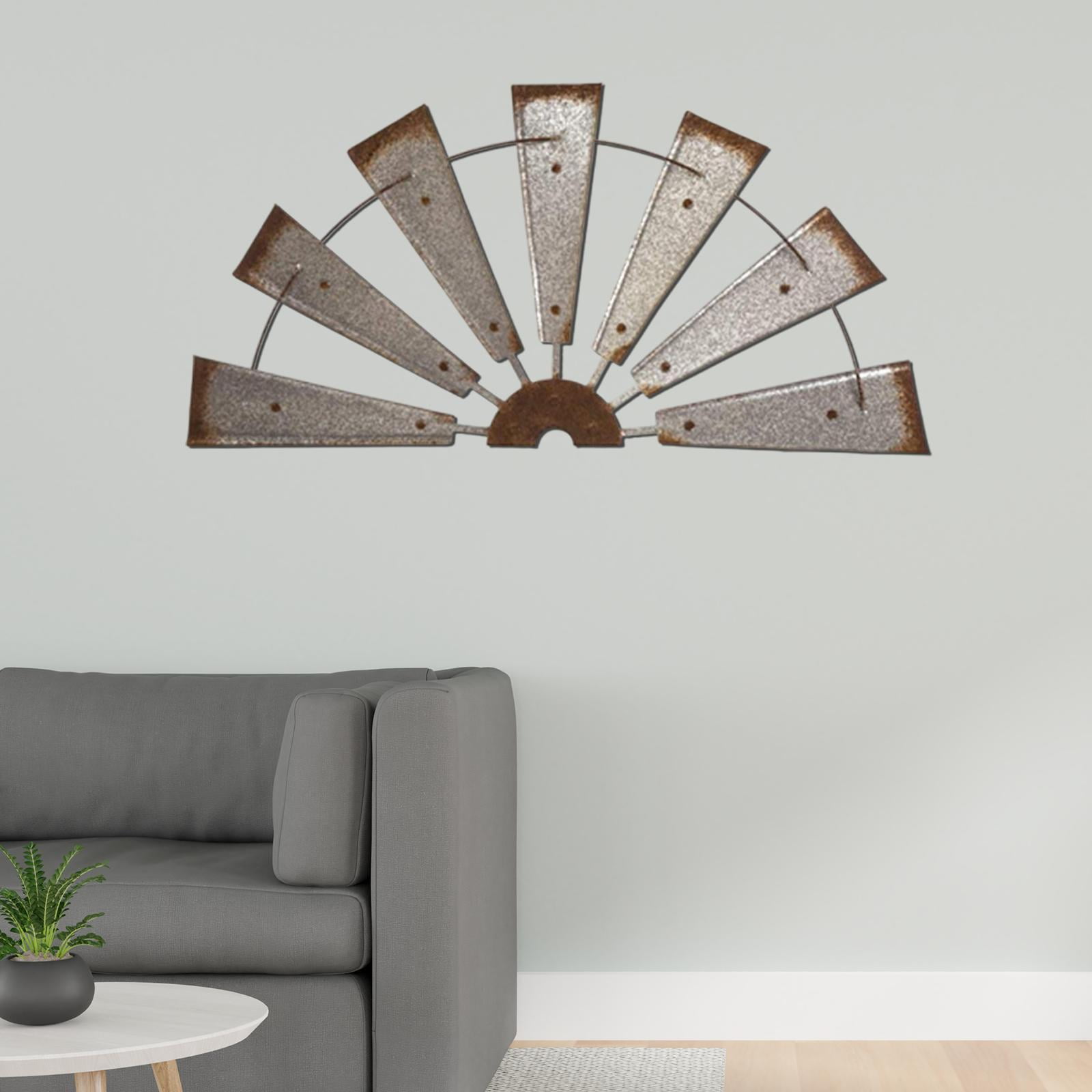 menolana Windmill Wall Sculpture Hanging Ornament Vintage Rustic Wall ...