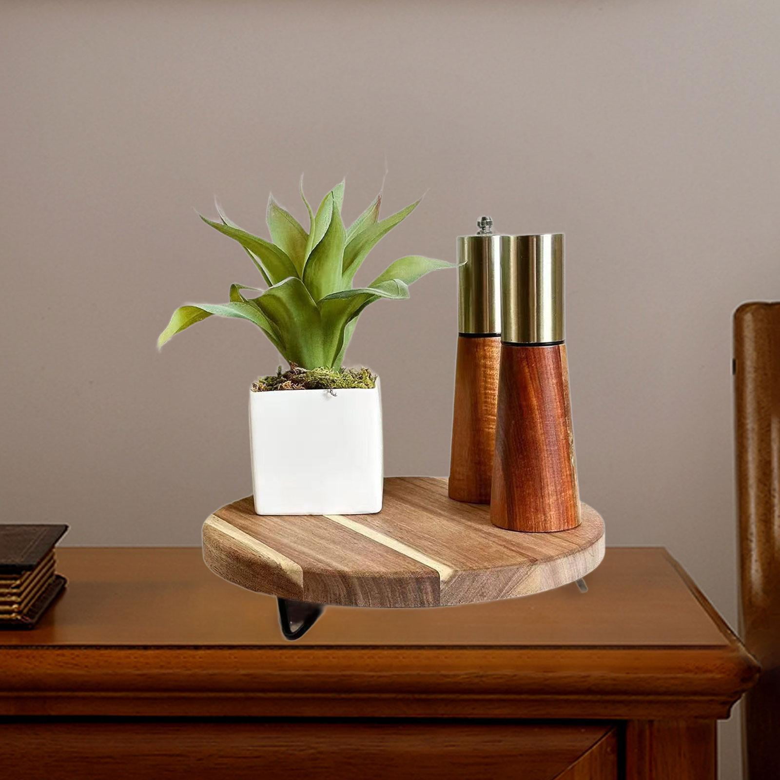 menolana Wood Pedestal Stand Round Pedestal Riser Decorative Display ...