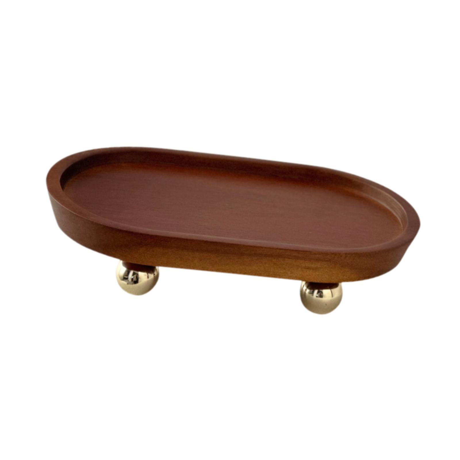 menolana Wood Serving Tray Mini Riser Multi Purpose Wooden Pedestal ...