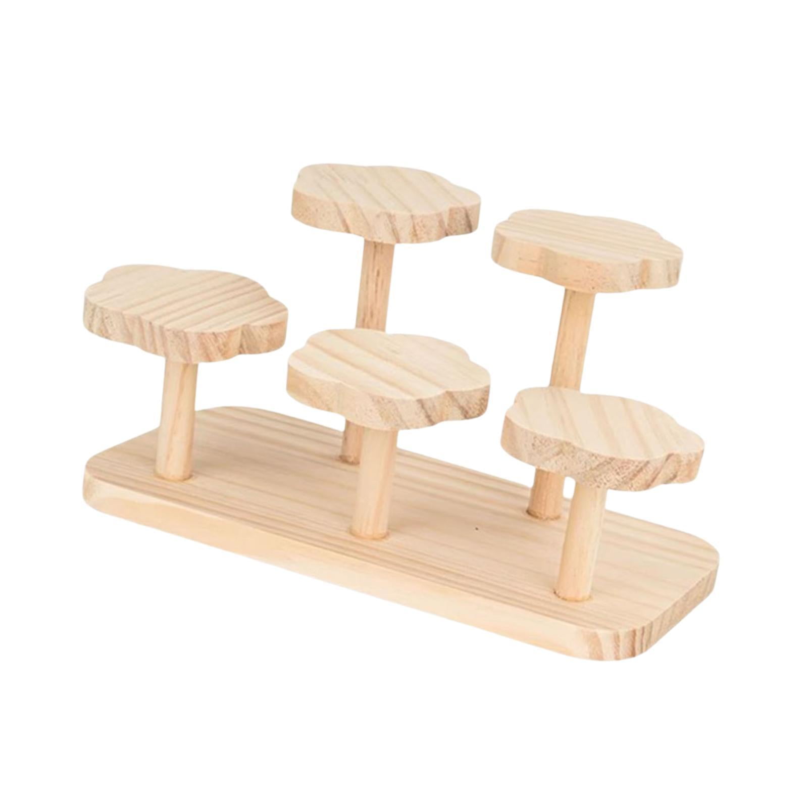 menolana Wooden Display Riser Stand with 2 Tiers 28x14x15cm ...