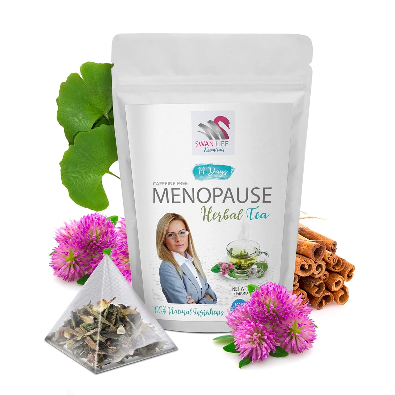 menopause - MENOPAUSE TEA 14 days, caffeine free, black cohosh, gingko ...