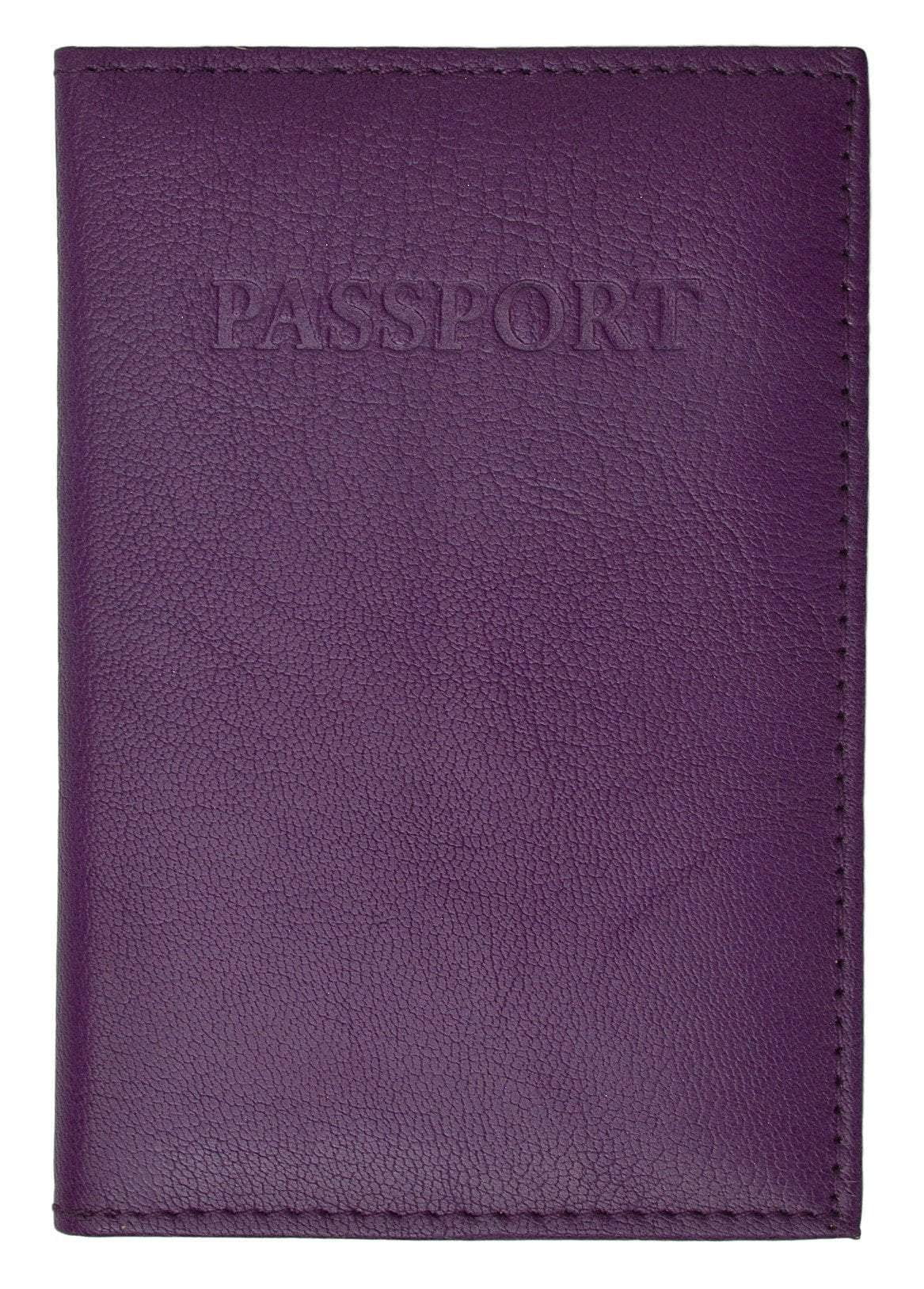 menswallet Travel Genuine Leather Passport Card Holder Case Protector ...