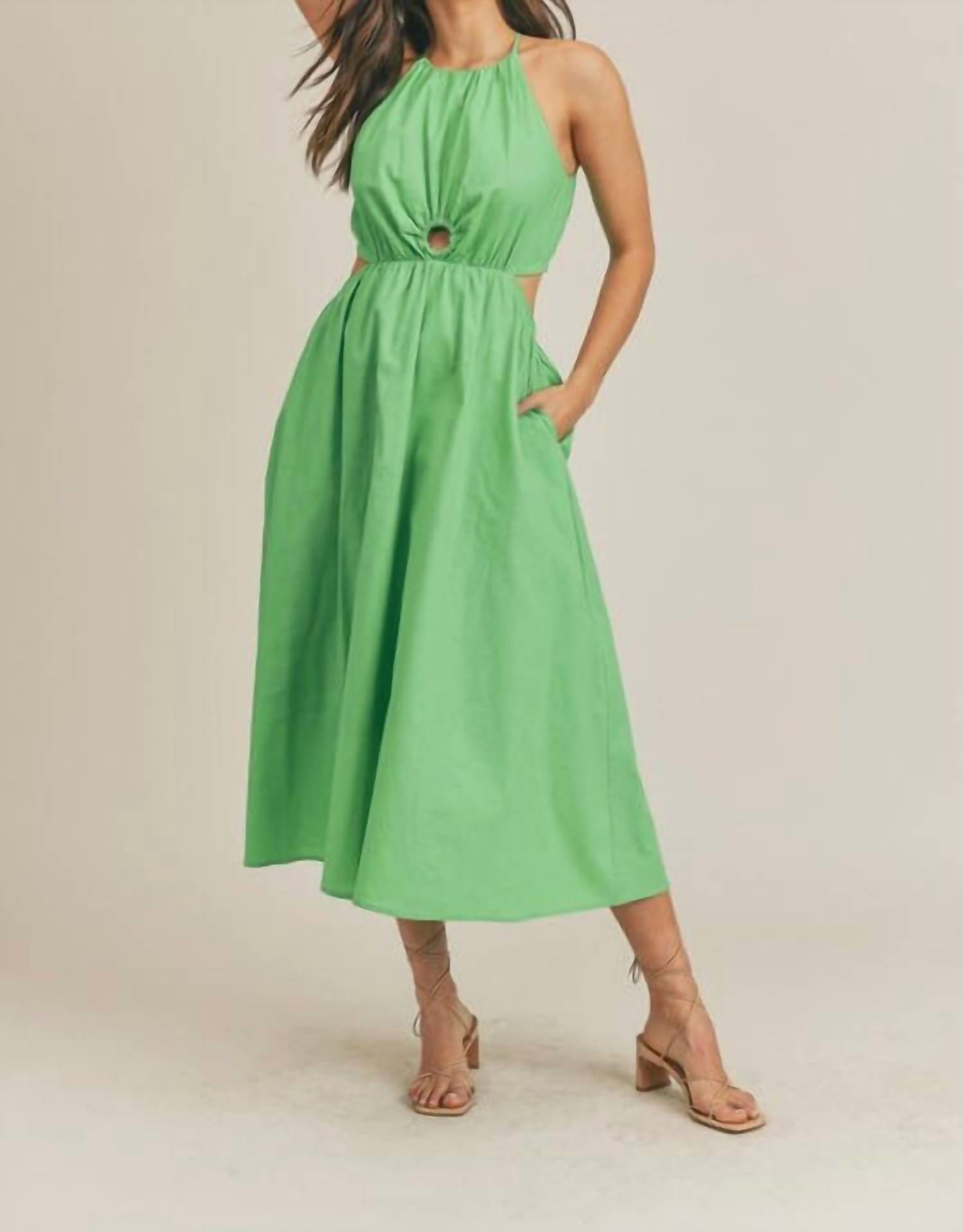 &merci Cut Out Midi Dress - Walmart.com