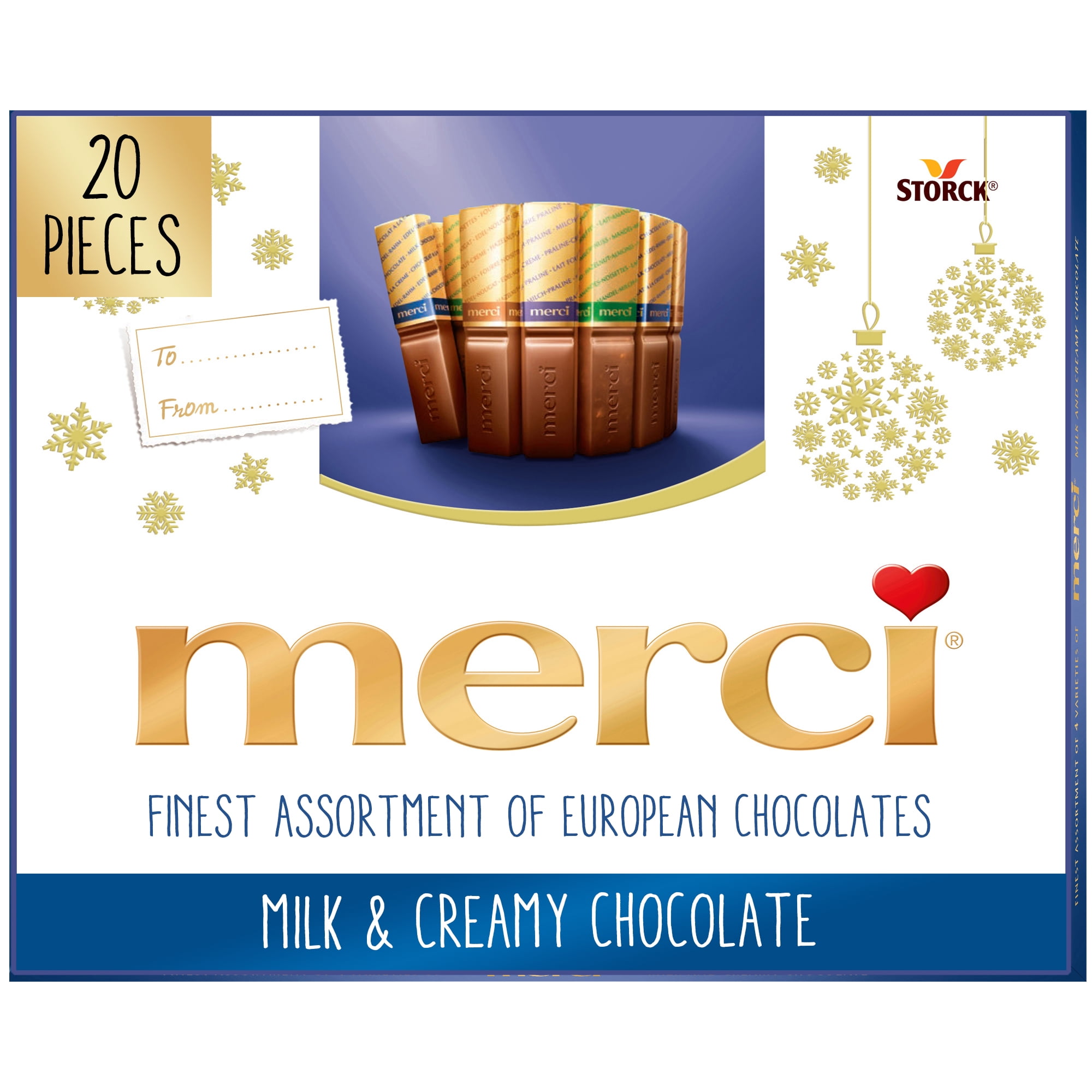 merci Milk Assorted Holiday Chocolate Candy, 8.8oz - Walmart.com