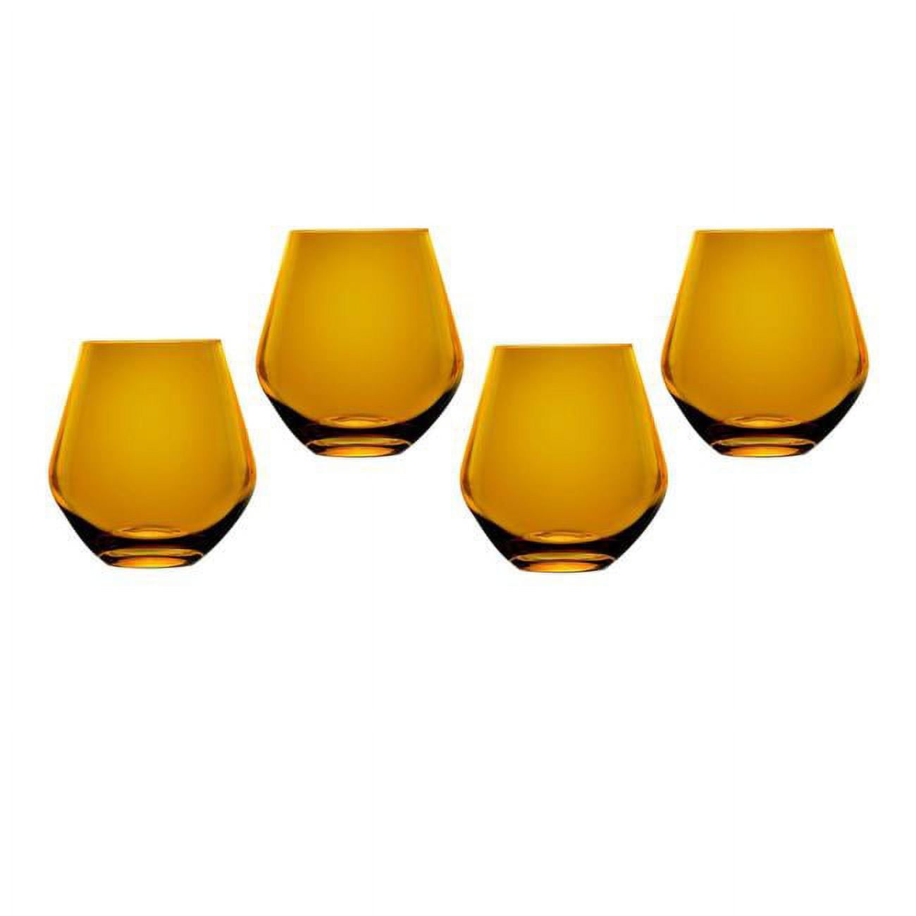 meridian-stemless-amber-wine-glass-set-of-4 - Walmart.com