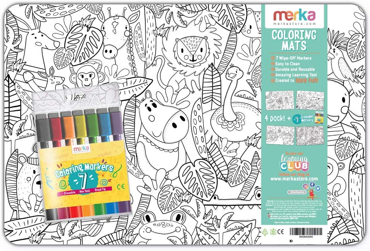 merka Drawing Pad Placemat for Kids: Creative Learning at the Dining ...