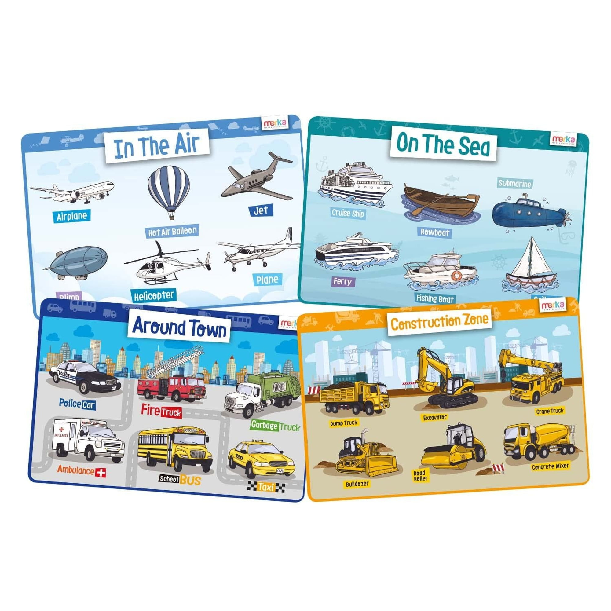 merka Kids Placemat Educational Placemats For Toddlers Kids Placemats ...