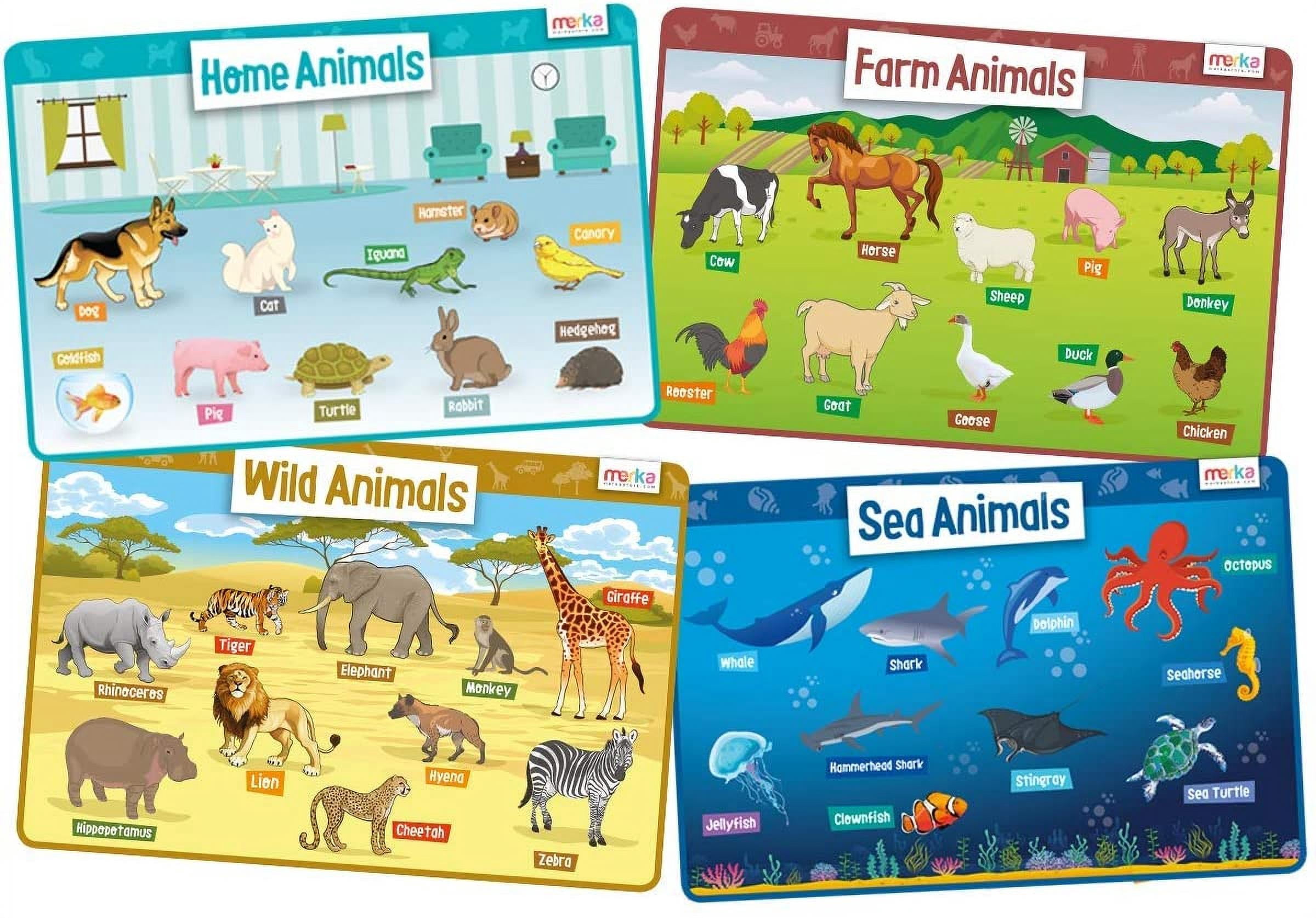 merka Kids Placemats For Dining Table Placemats For Kids Toddler ...
