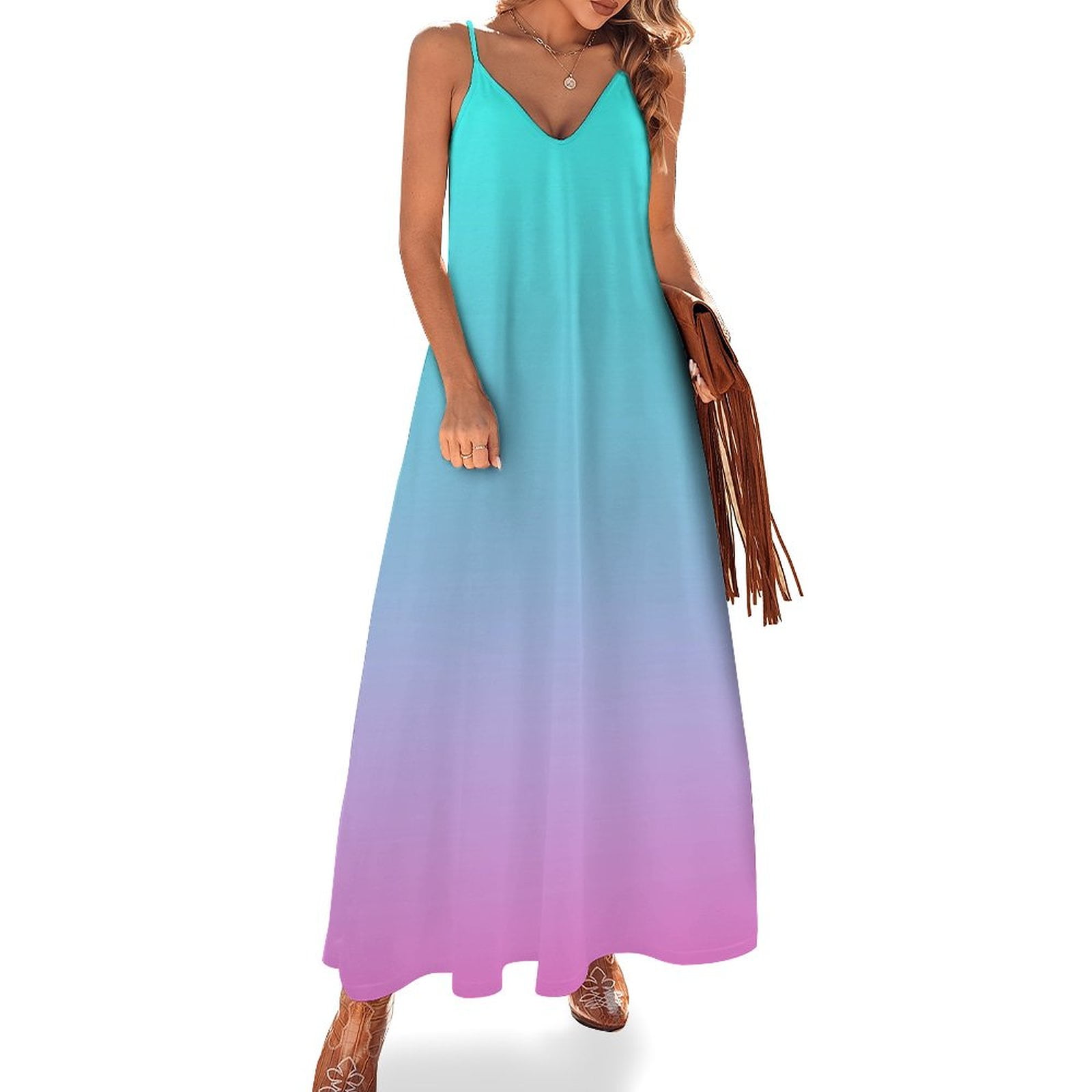 mermaid colours pastel fuchsia pink turquoise aqua blue Sleeveless ...