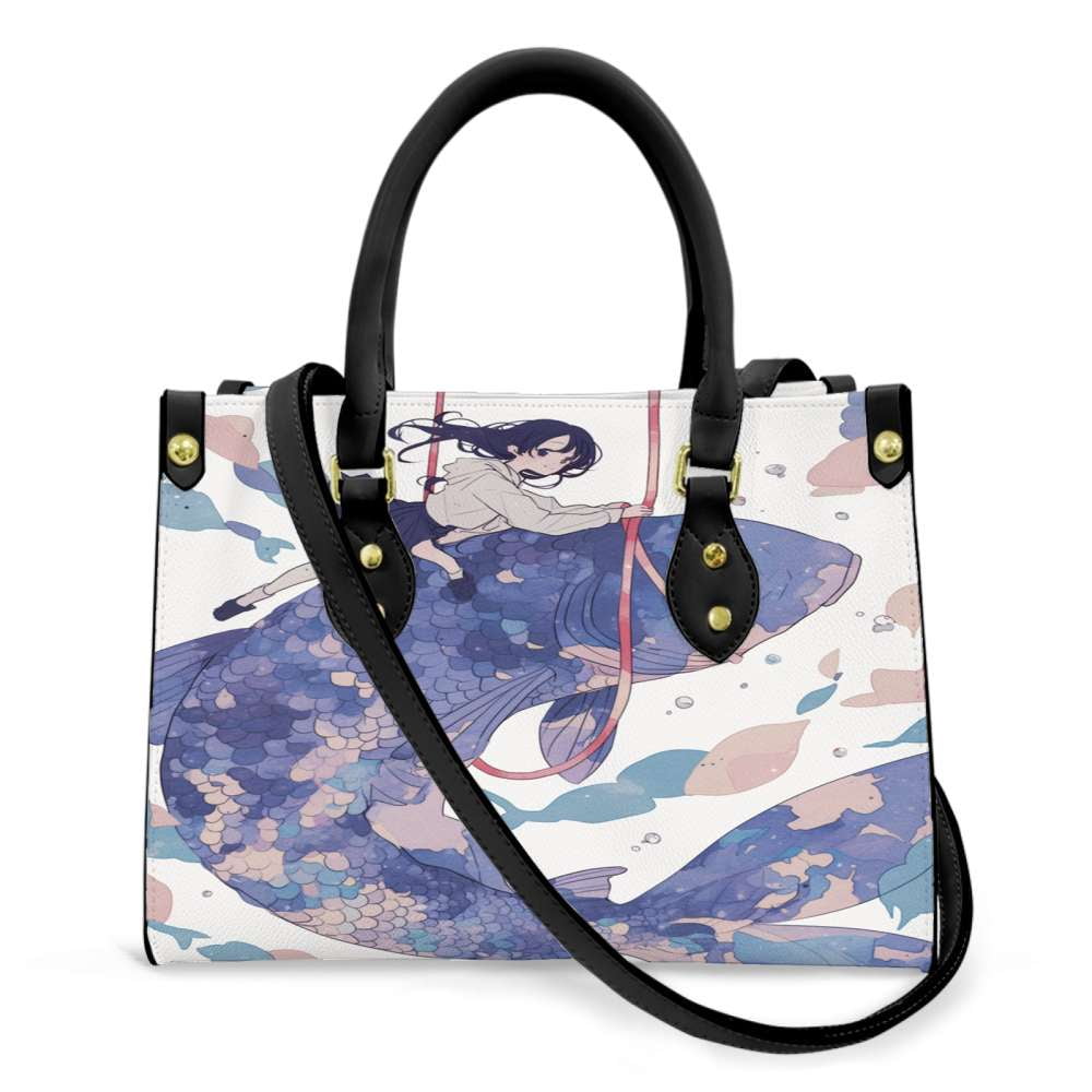 mermaid scales& shimmery glimmer Shoulder Bag Pu Leather Handbags Women ...