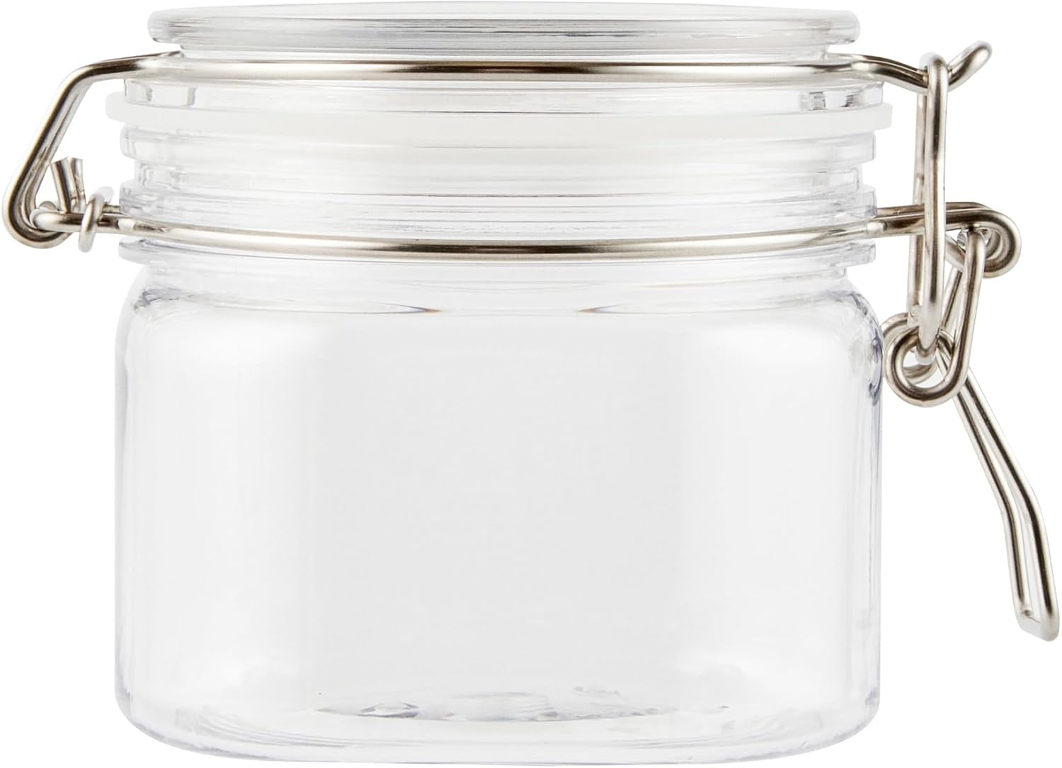**-met lux 14 ounce hinged food storage jars, 2 airtight jars with lids ...
