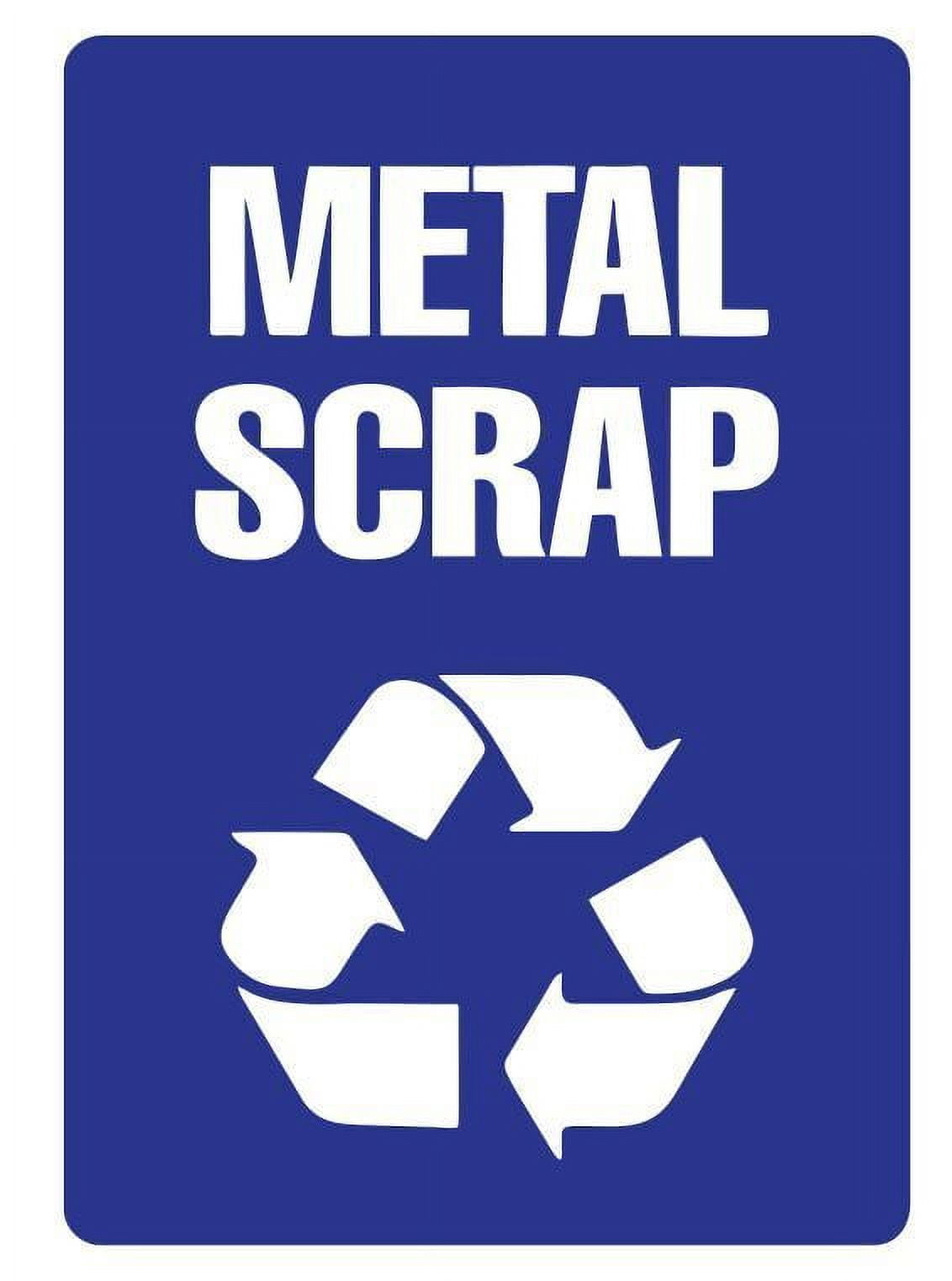 metal aluminium Scrap Recycling Safety Sign metal aluminium Wall Sign ...