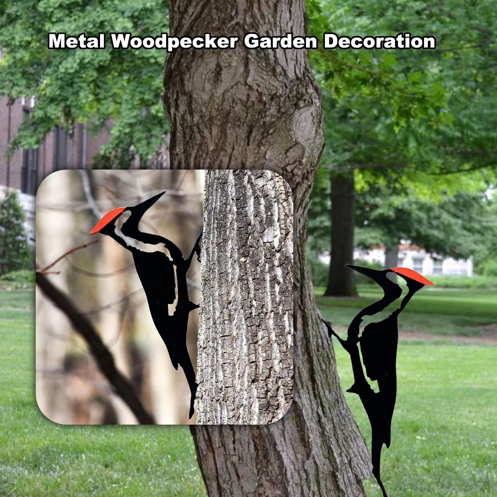 metal art wall decor-Unique Metal Woodpecker Silhouette Wall Art ...