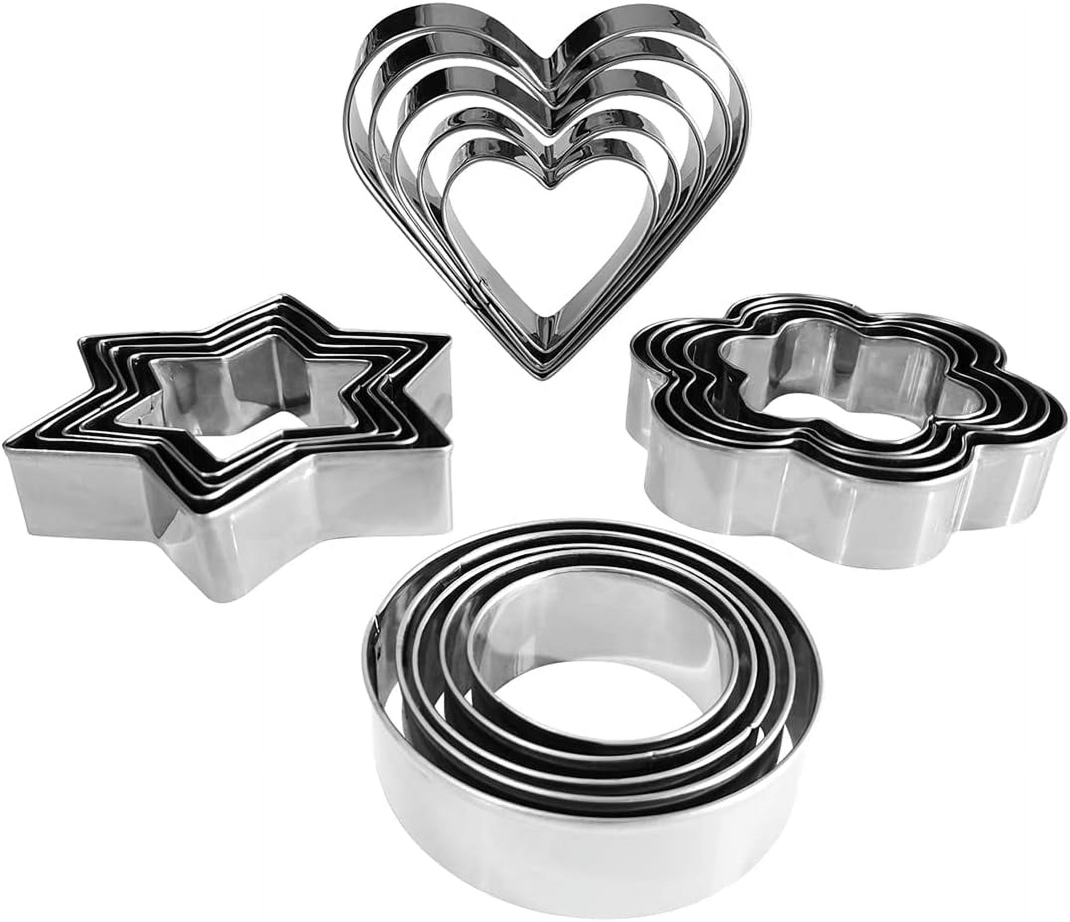 metal cookie cutters set - star cookie cutter stainless steel round ...
