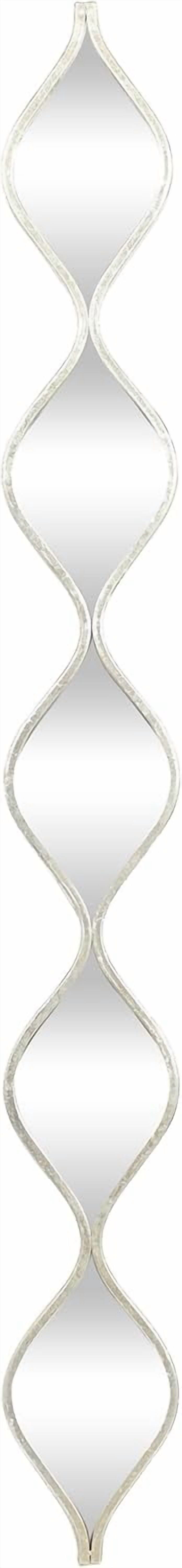 **metal room wall mirror slim stacked chain 5 layer entryway mirror ...