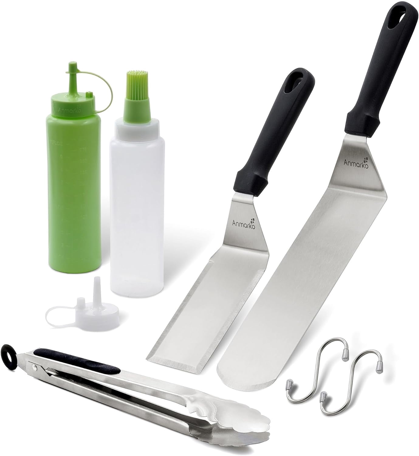 metal spatula set of 4 - griddle accessories kit - grill flat spatula ...