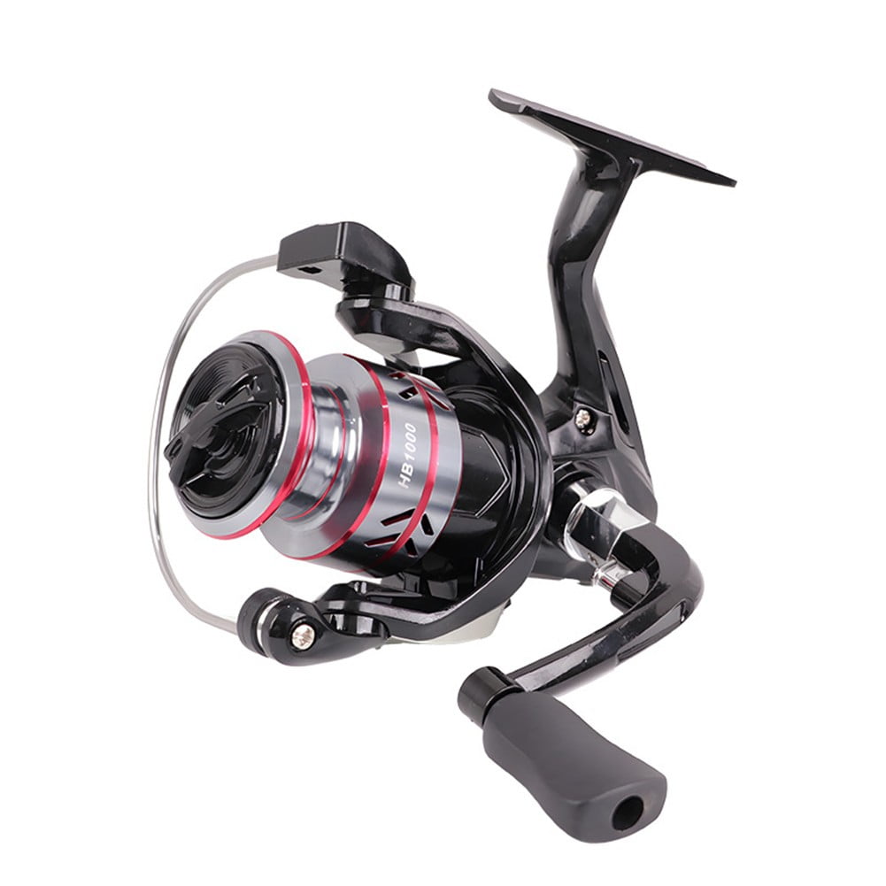 metal spool Spinner Fishing Reel 5.2: speed ratio Folding rocker handle ...