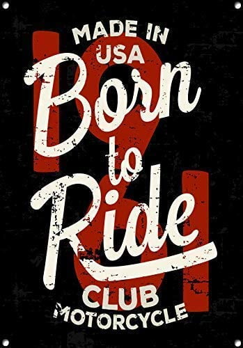 metal was born for a retro Aluminum Sign cares Size: 12 x 8 Inches ...