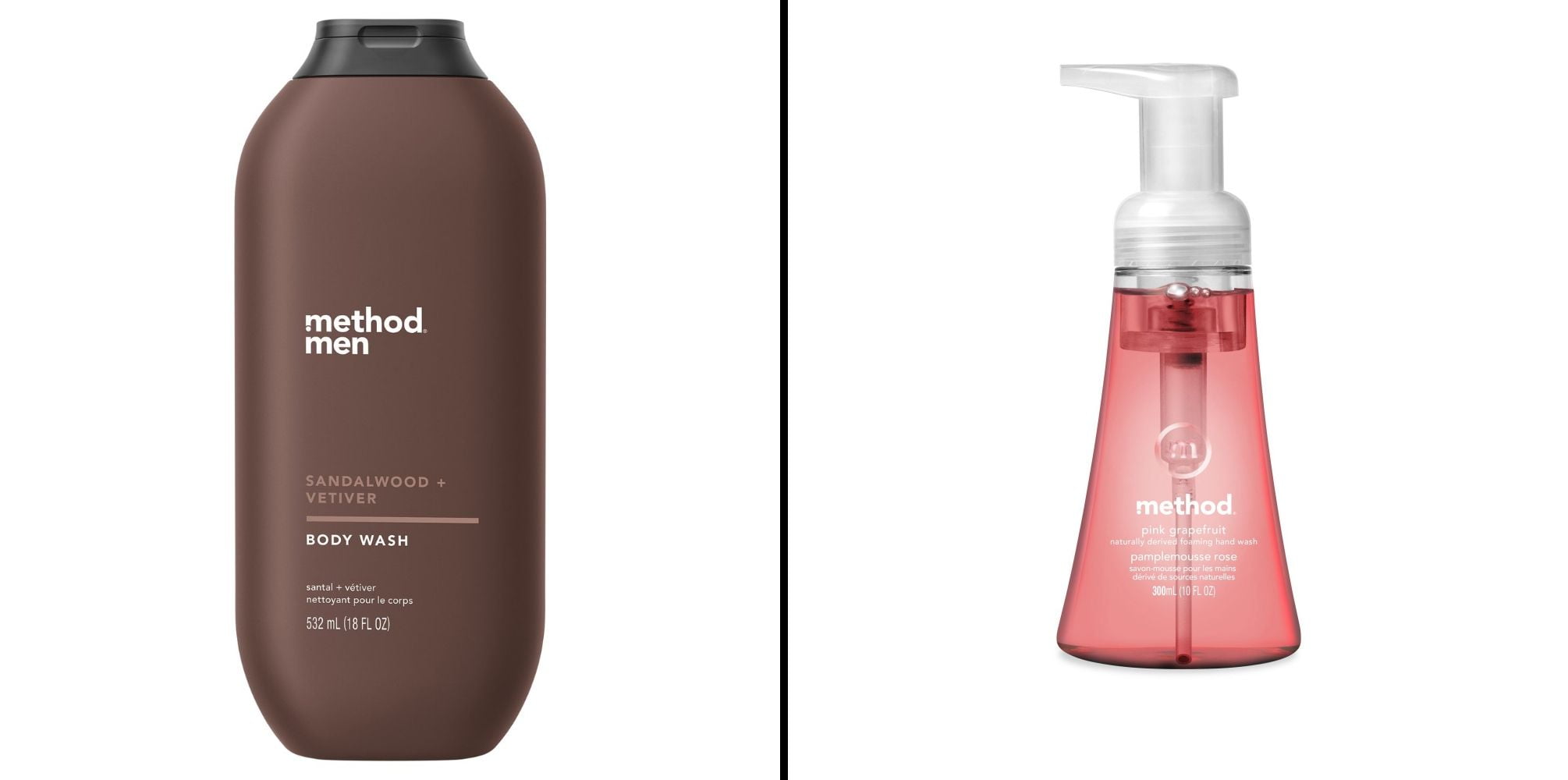 method Men Body Wash Sandalwood + Vetiver 18 oz & method Foaming Hand ...