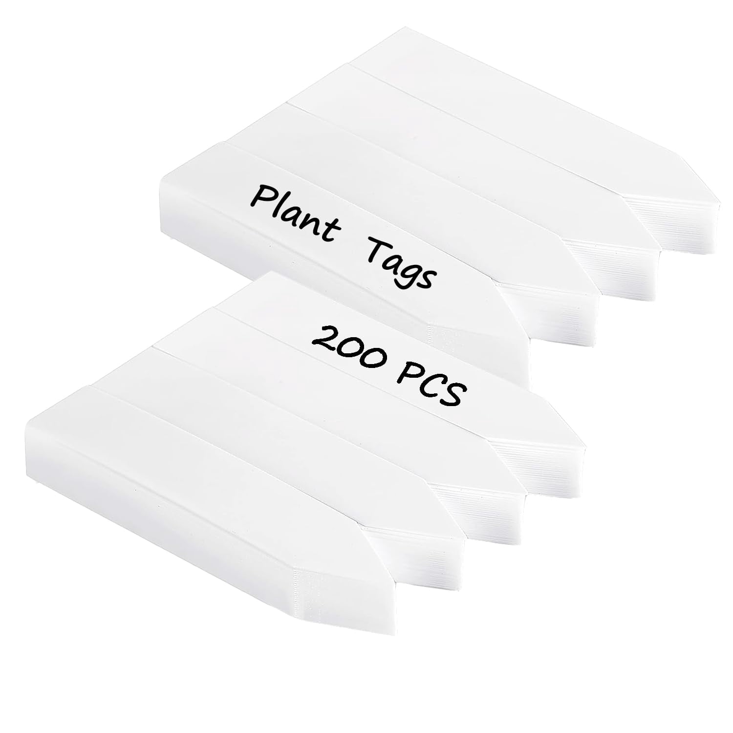 meumtuu 200 PCS White Plastic Plant Labels Garden Markers PVC PVCPL ...