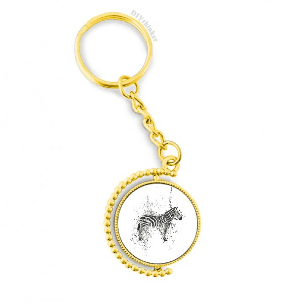 mexican pinto simple black and white metal connector key chain ...