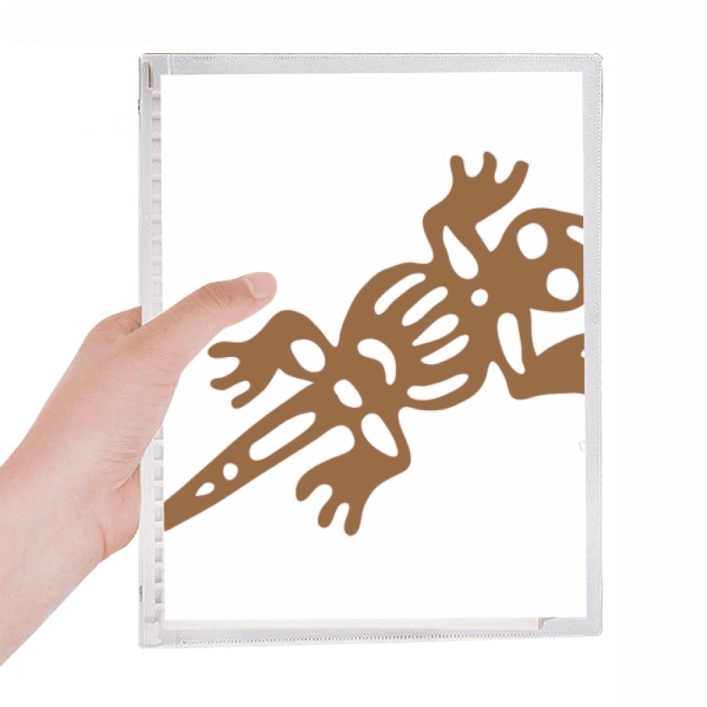 mexico totems gecko lizard ancient civilization notebook loose diary ...