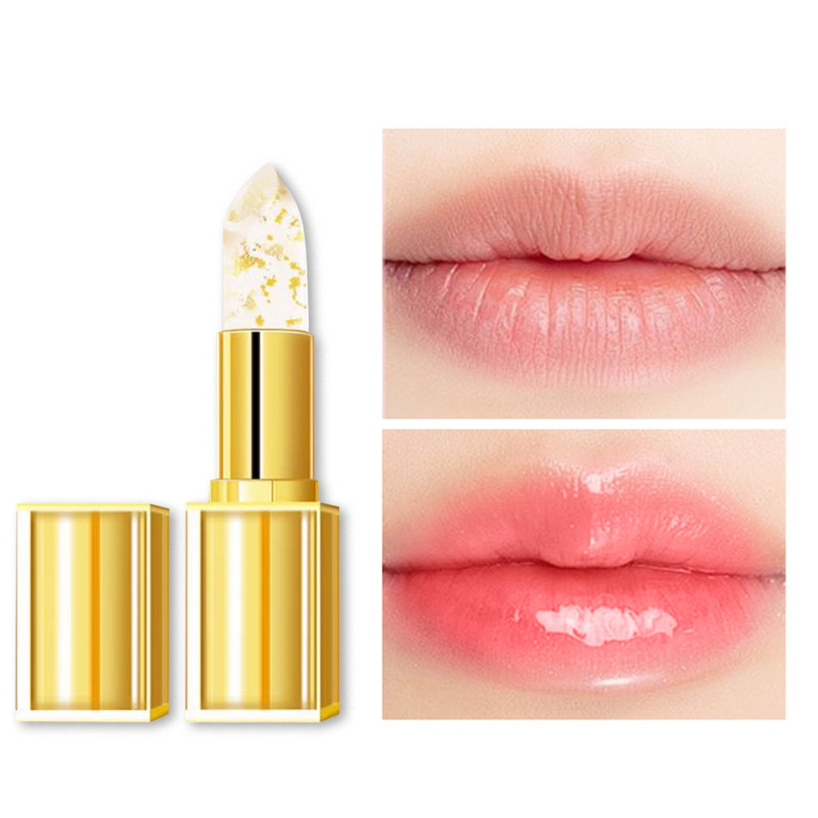 mfkdald Color Changing Lipstick Transparente Transferproof Gold Color ...