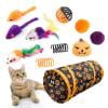 mfkdald Cat Channel Toy Set 3 Way Tunnel Toys | Cat Toy Set For Rabbit ...