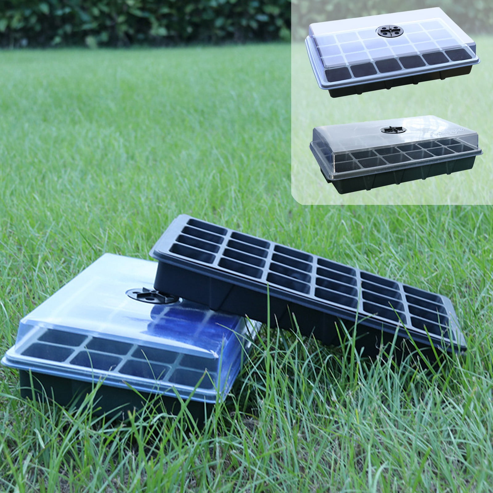 mfyjkho 24-Cell Starter Kit with Humidity Dome & Adjustable Vents ...