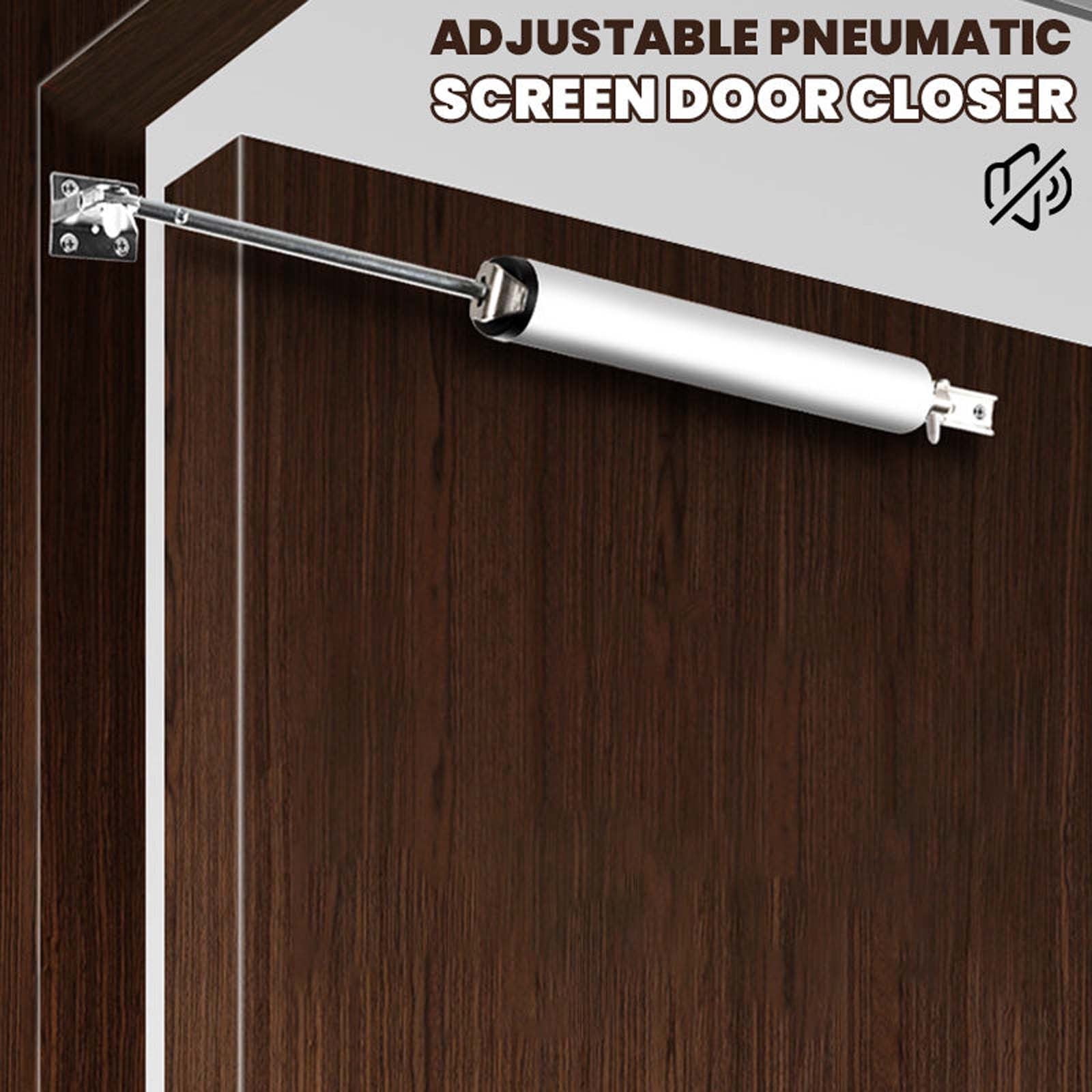 mfyjkho Adjustable Pneumatic Screen Door Closer With Manual Positioning ...